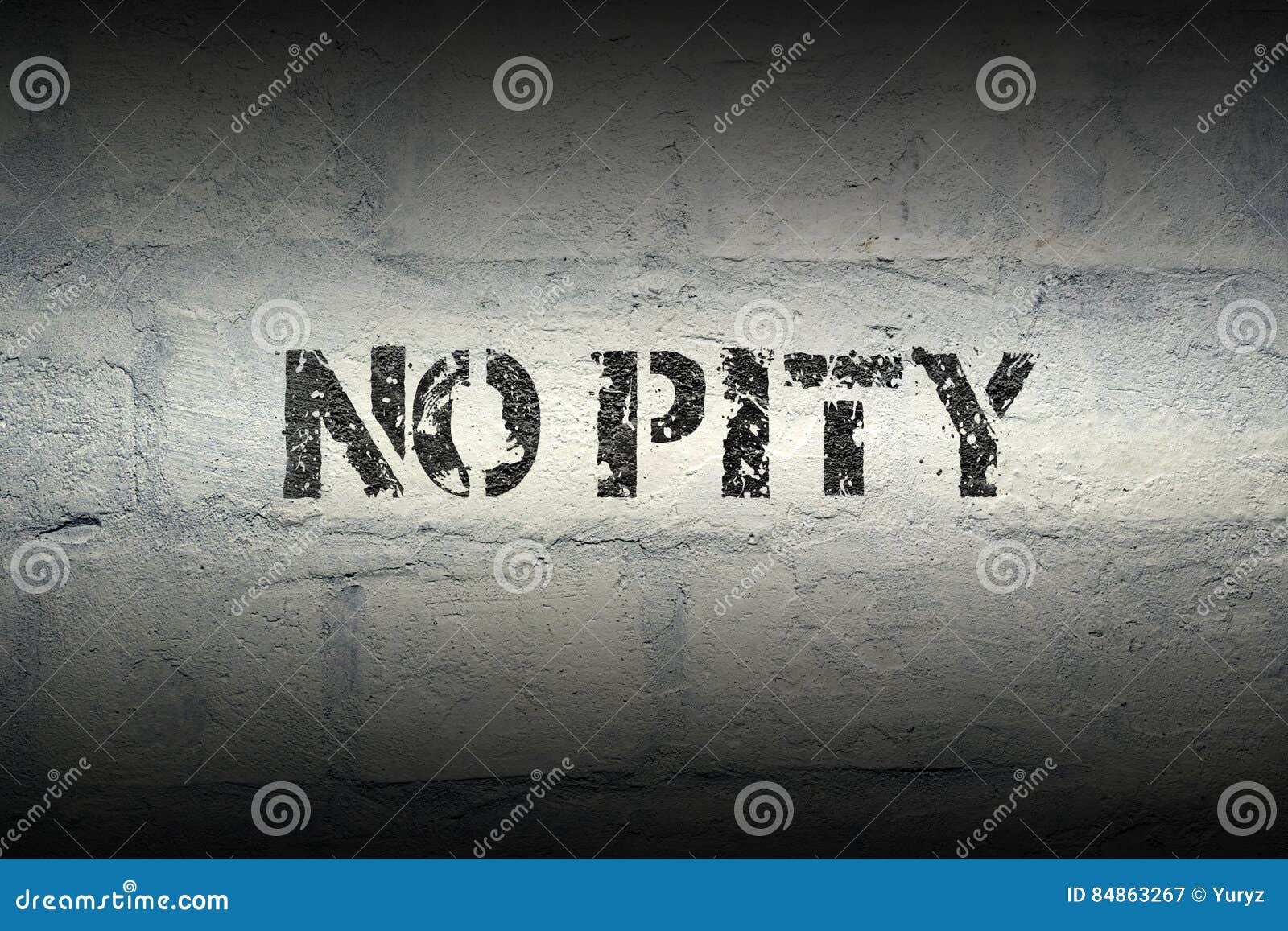 No pity GR stock image. Image of brick, grunge, leave - 84863267