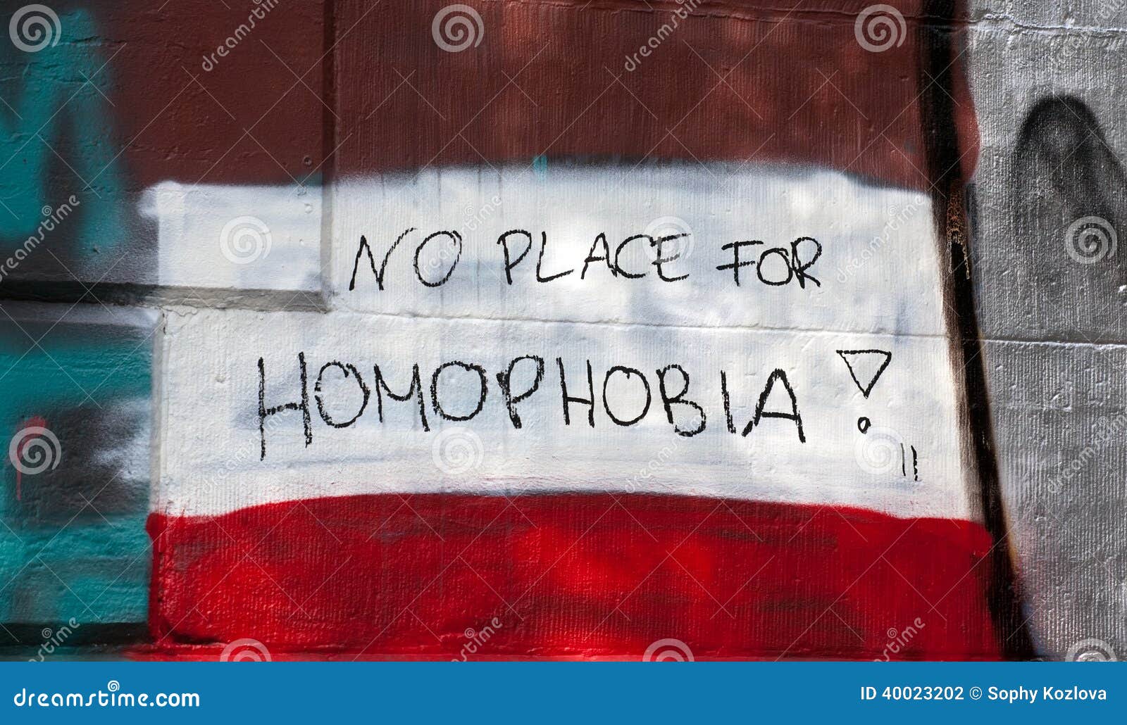 No place for homophobia stock photo. Image of letters - 40023202