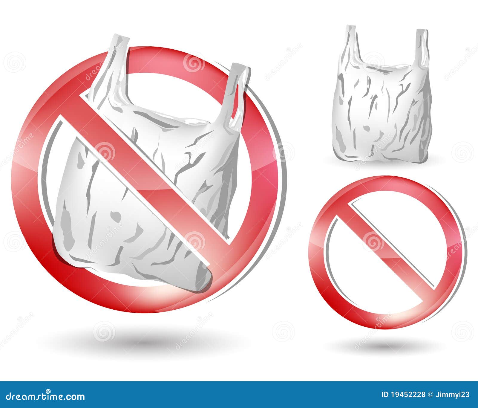 No plastic bag sign stock illustration. Illustration of reuse - 19452228