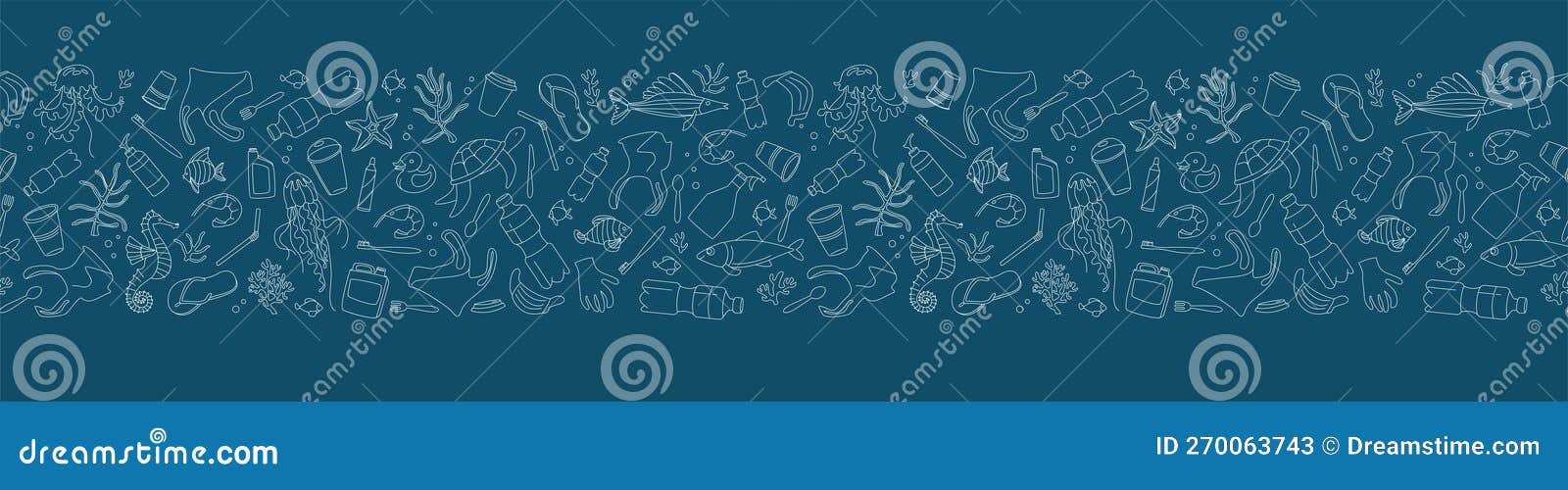 No Plastic, Save the Planet, Zero Waste. Seave the Ocean, Ecological ...