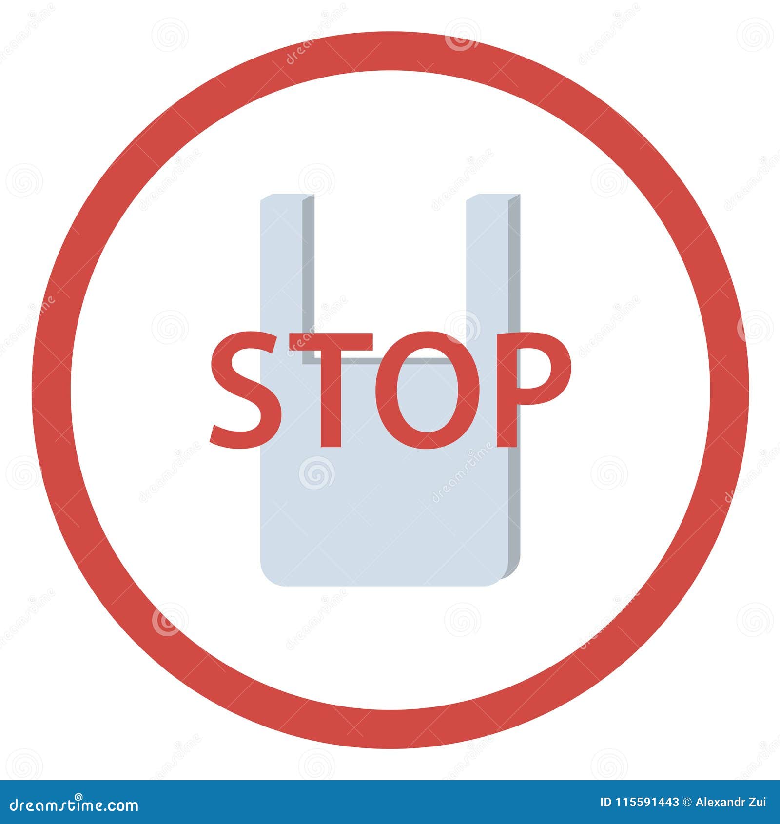 No plastic symbol vector stock vector. Illustration of ...