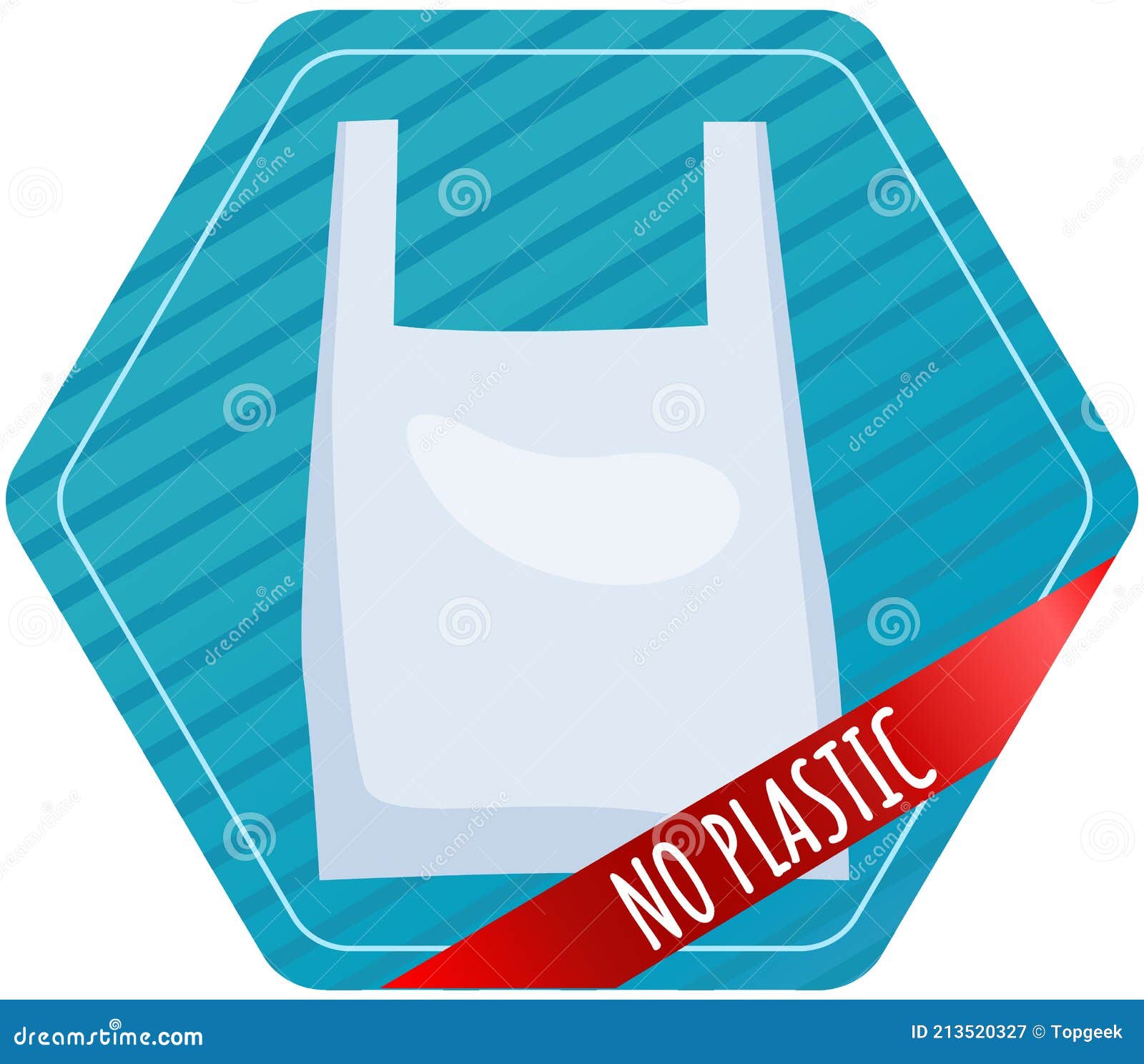 No Plastic in World. Sign Prohibiting Use of Plastic Packaging ...