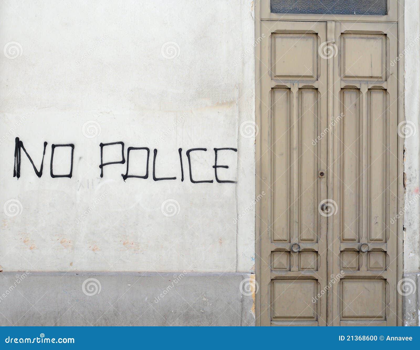 No police, graffiti stock photo. Image of graffiti, police - 21368600