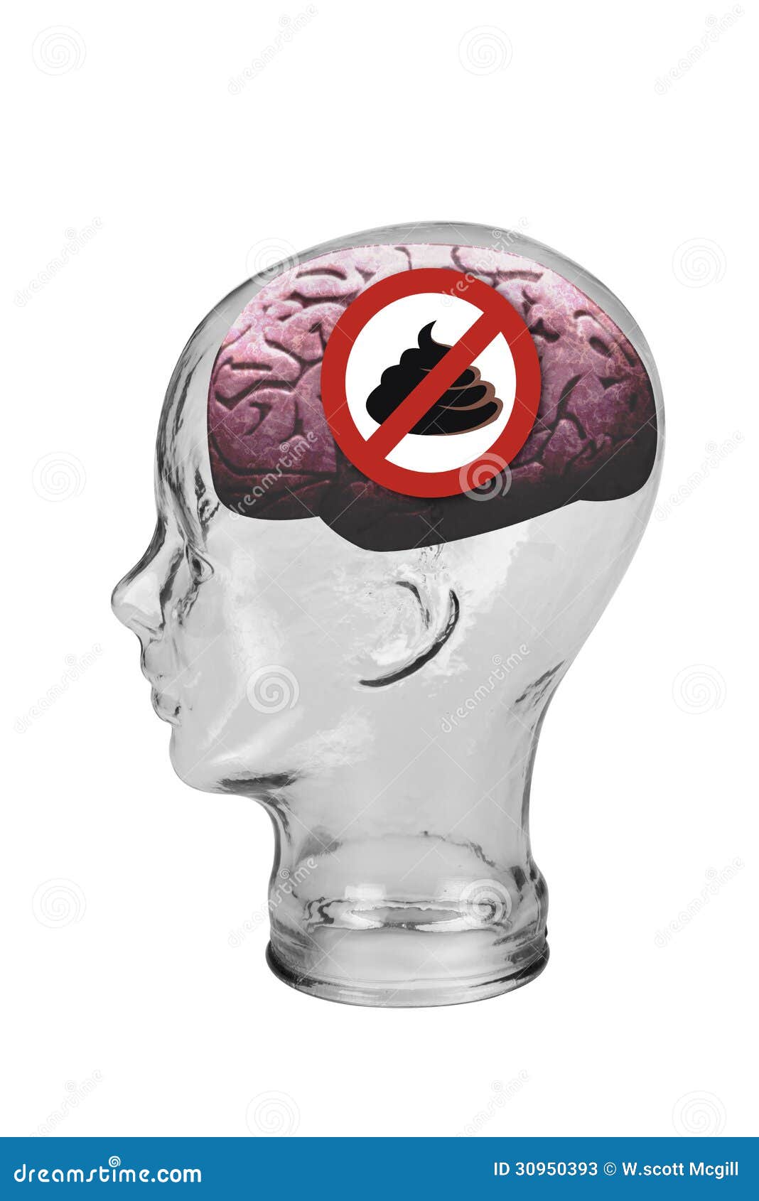 No poop brain. stock image. Image of anatomy, genius - 30950393