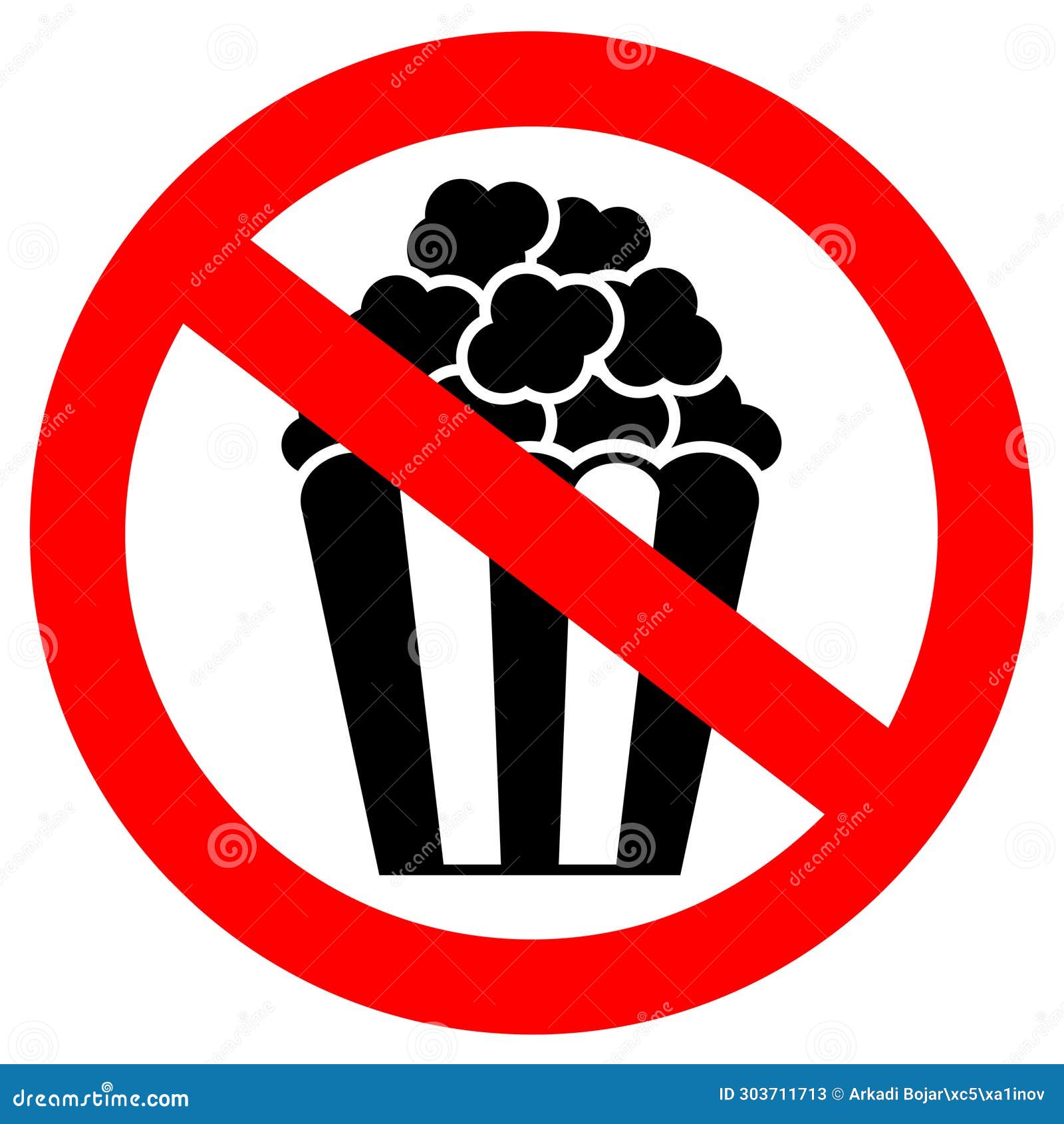 Popcorn Vector Illustration In Flat Design Isolated On White Background ...