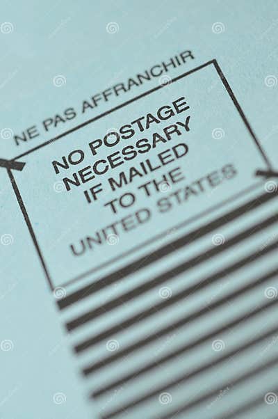 No Postage Necessary stock photo. Image of letter, stamp - 10414330