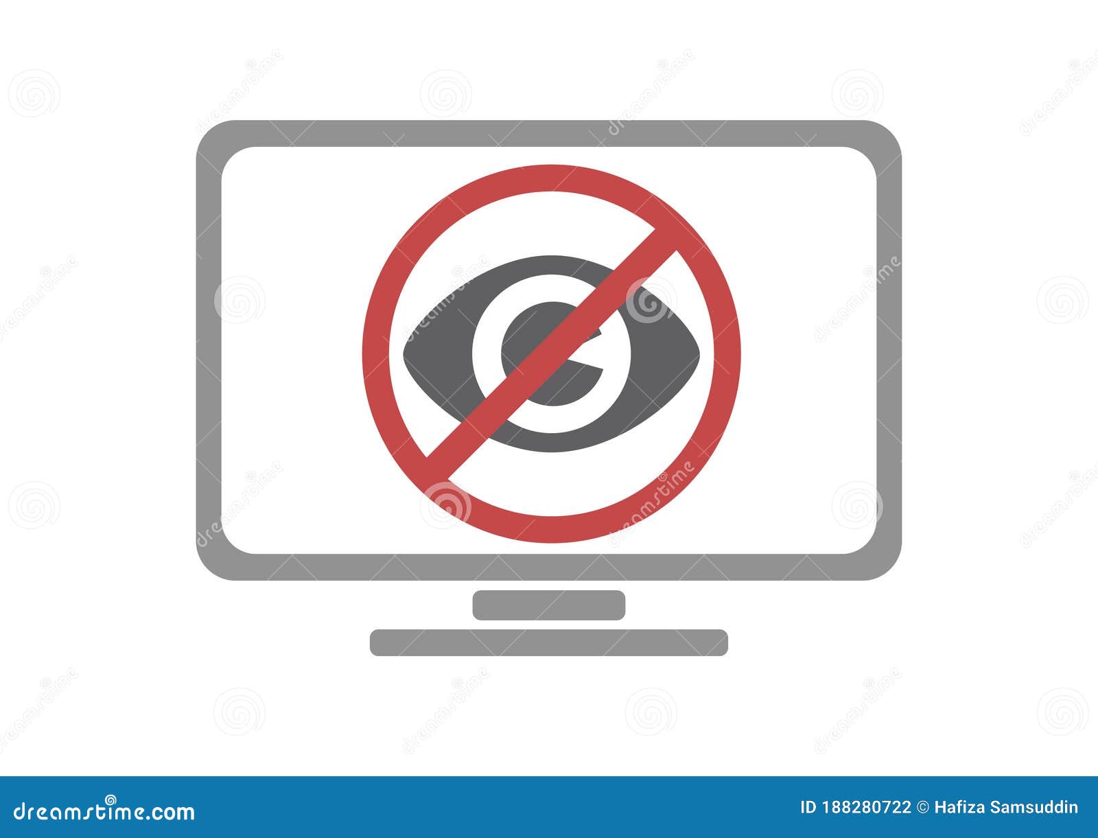 No Private Browsing. Vector Illustration Decorative Design Stock Vector ...