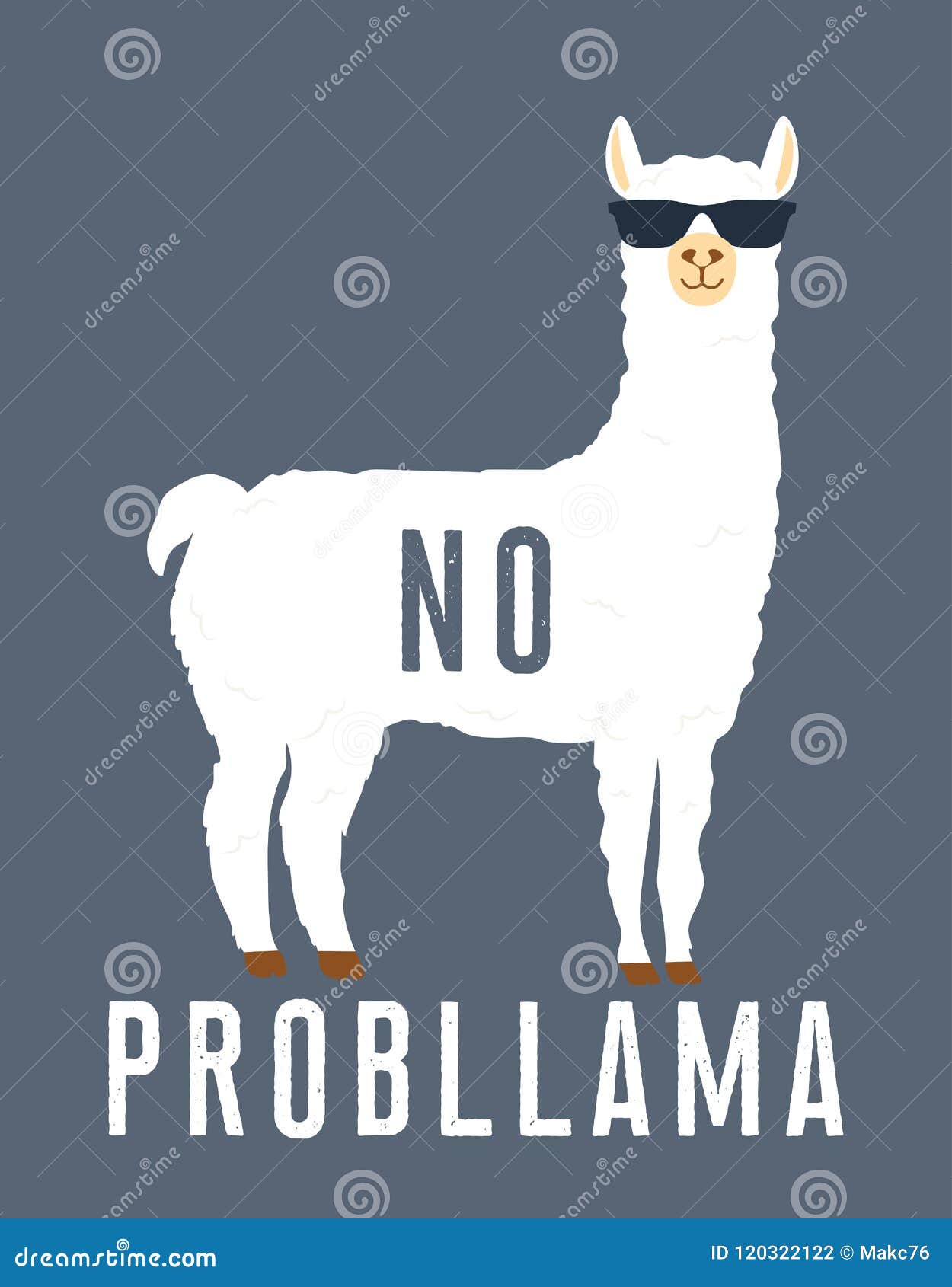 No Prob Llama Motivational Quote Stock Vector - Illustration of lama ... No Prob Llama Motivational Quote Stock Vector - Illustration of lama ...