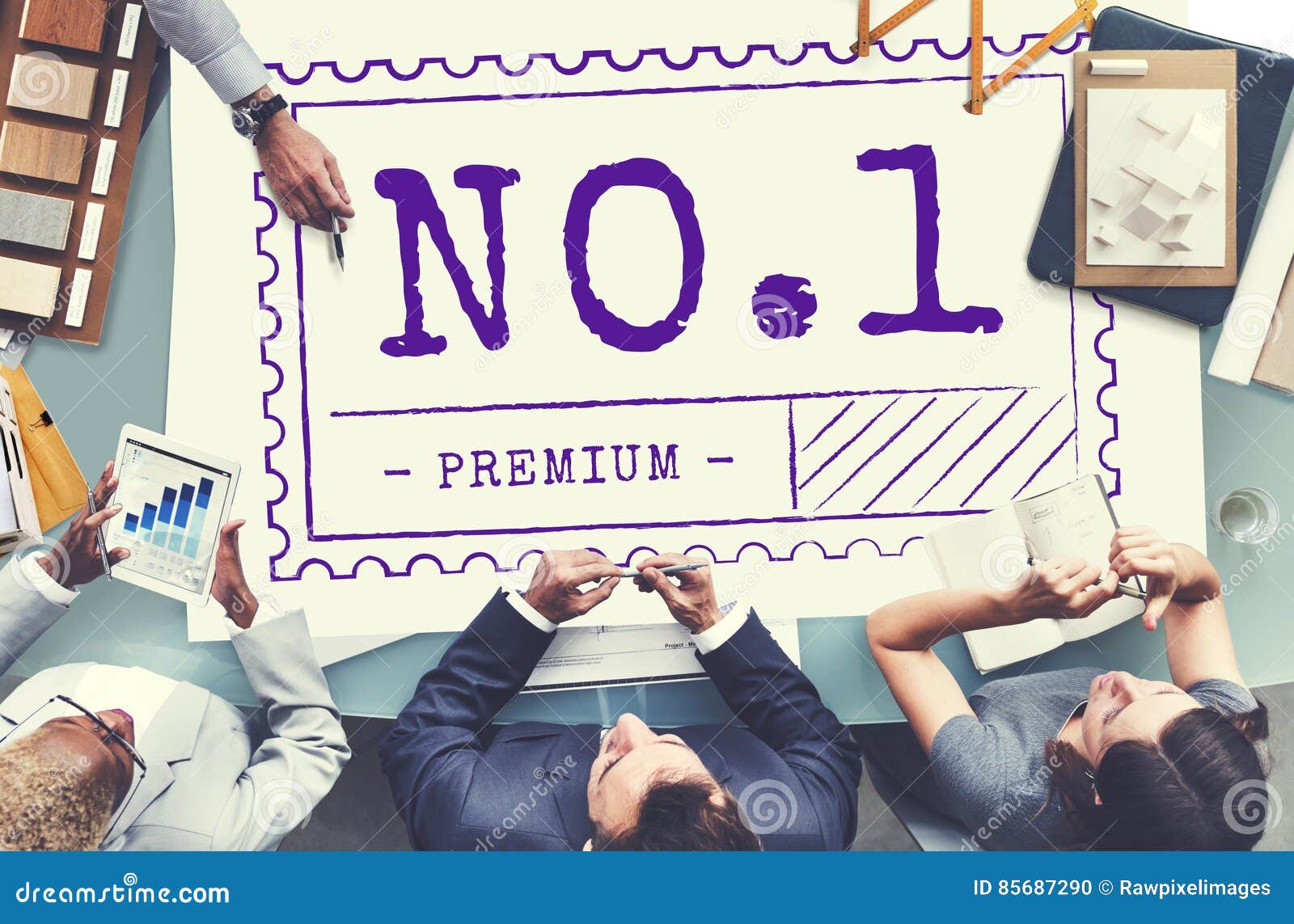 No.1 Product Certificate Sign Concept Stock Photo - Image of creative ...