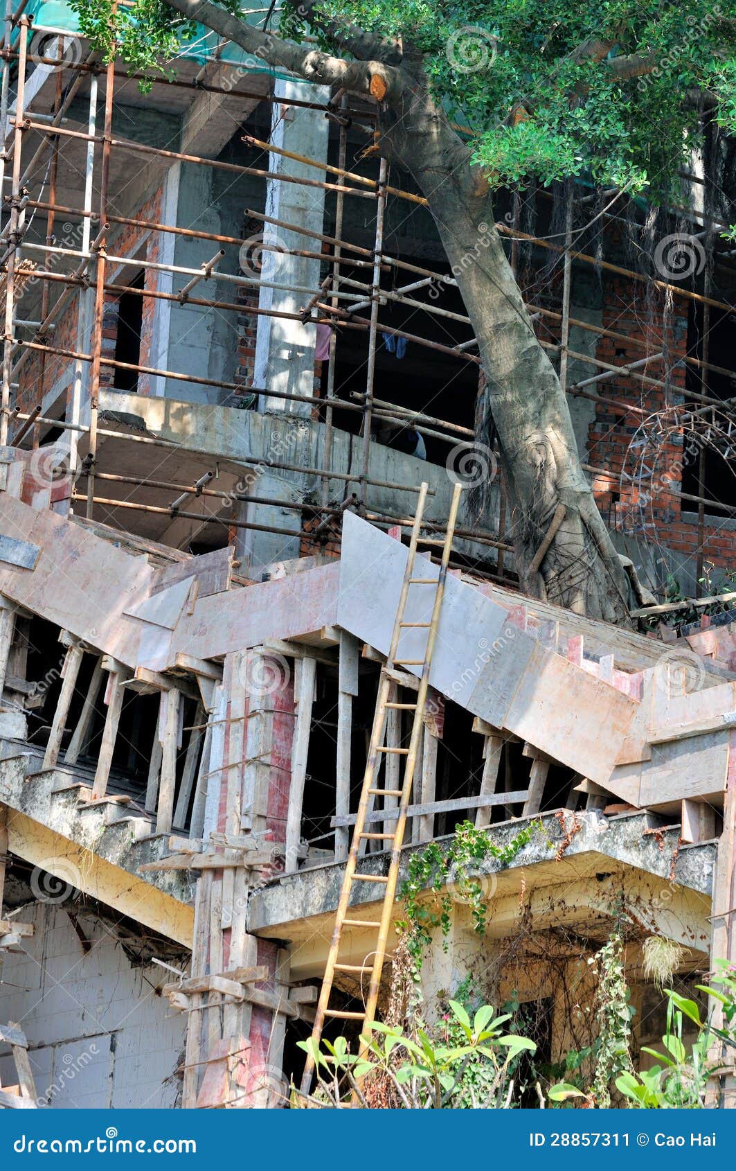 No Professional Construction Working Stock Image - Image of external ...