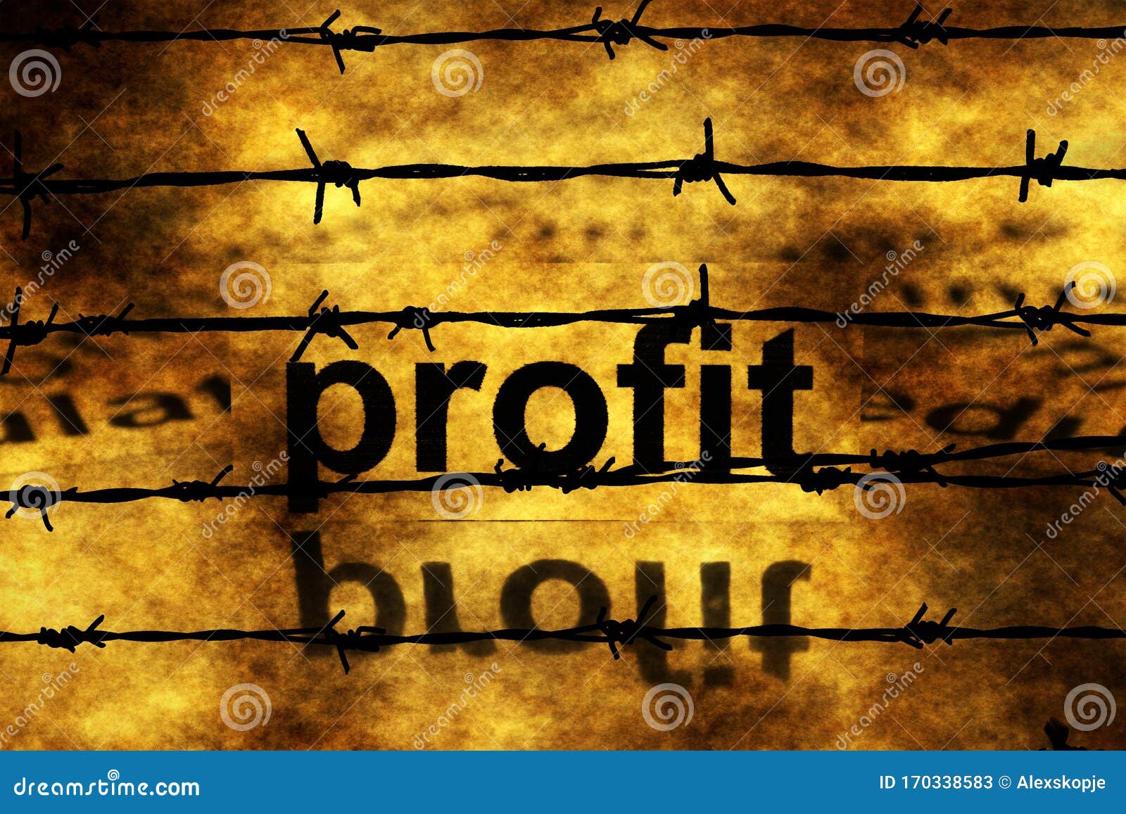 No profit concept stock image. Image of text, debt, business - 170338583