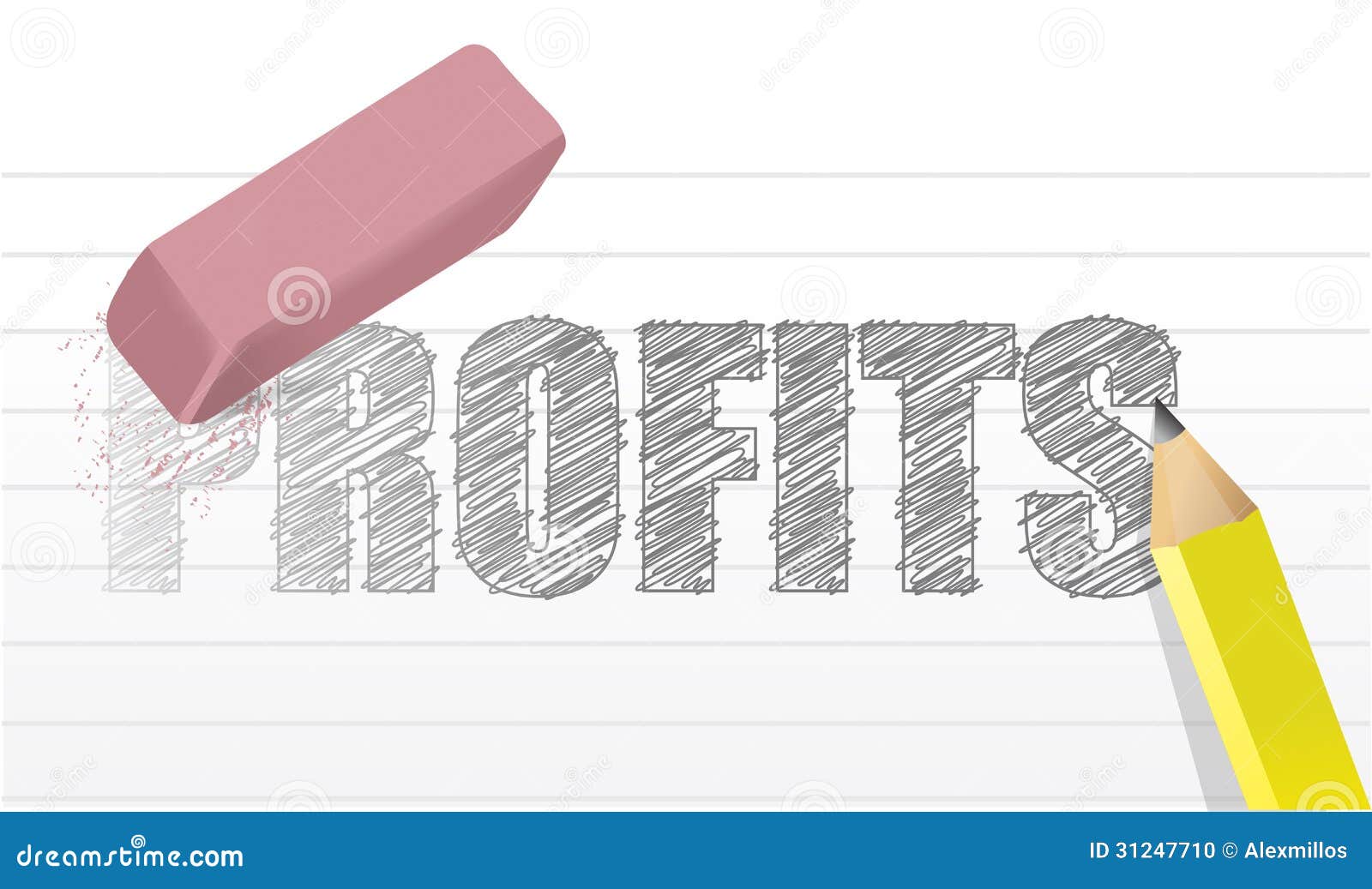 No Profits Questions Concept Illustration Design Stock Illustration ...