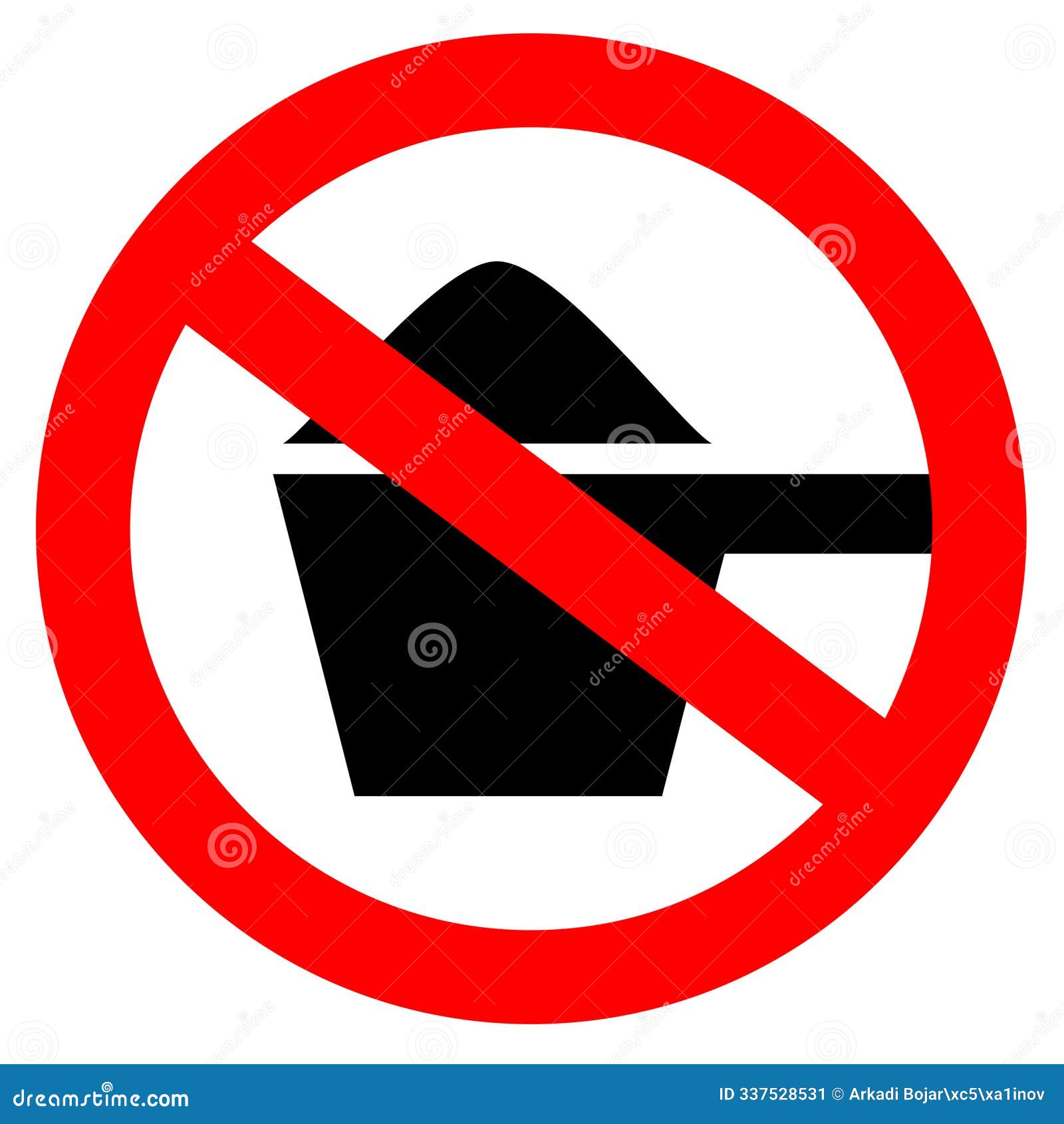 No Protein Food Vector Sign Stock Vector - Illustration of whey ...