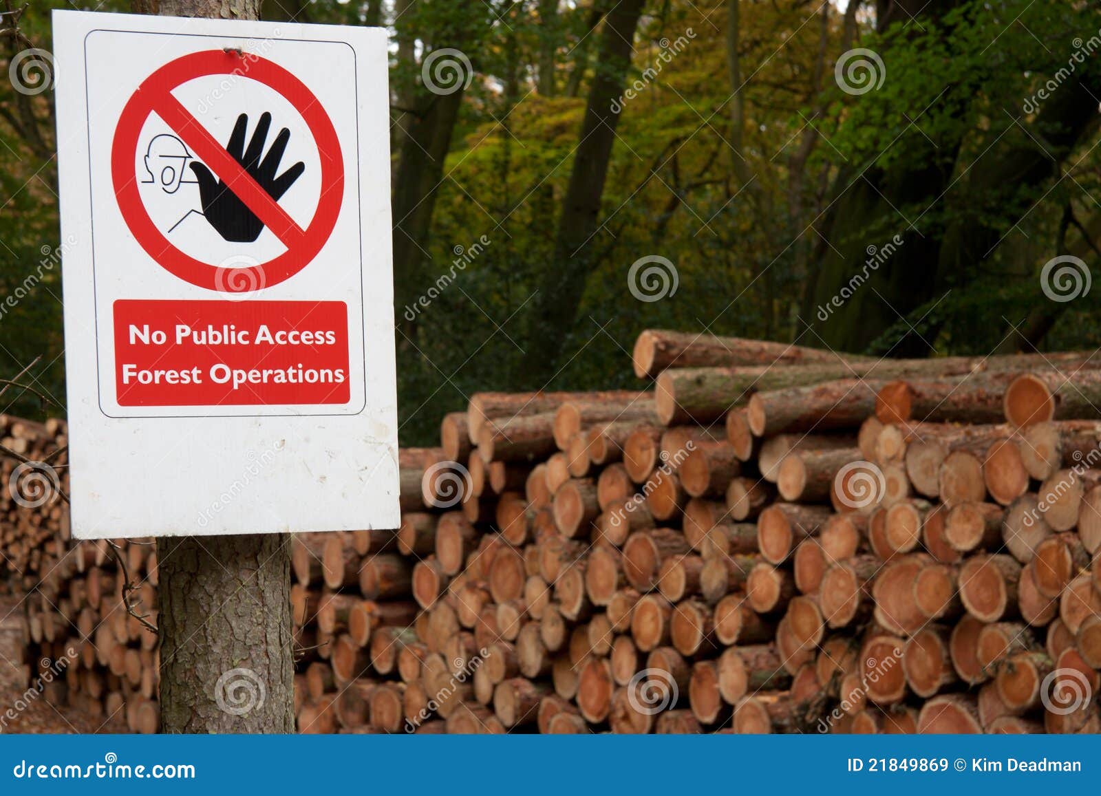 Public Access Prohibited Sign On Railings Stock Photo | CartoonDealer ...