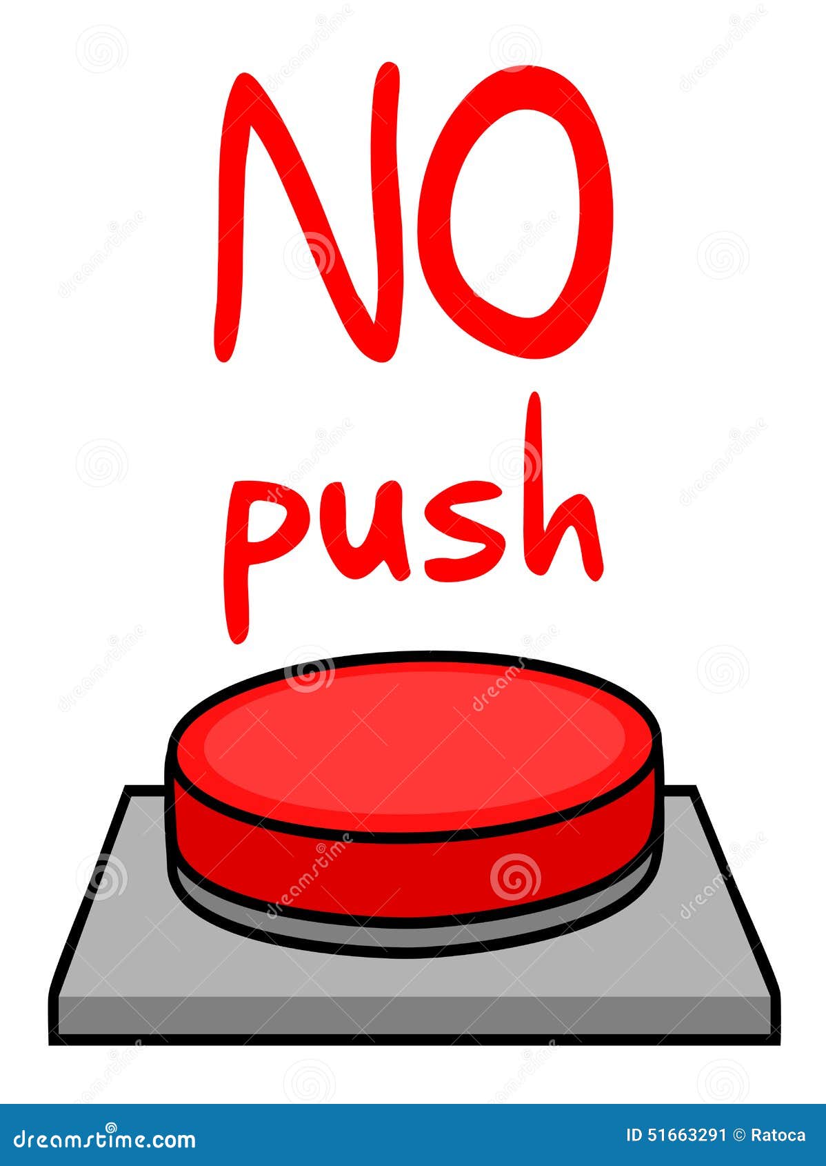 No push stock vector. Illustration of pressing, logo - 51663291