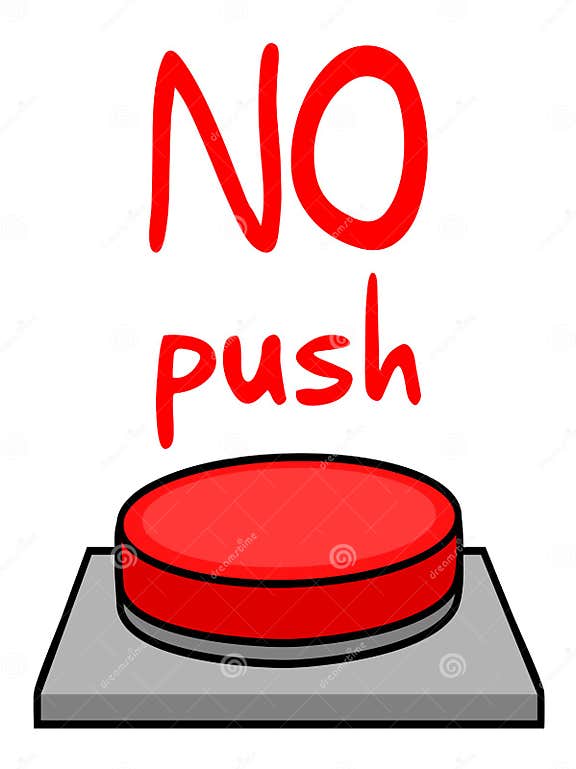 No push stock vector. Illustration of pressing, logo - 51663291
