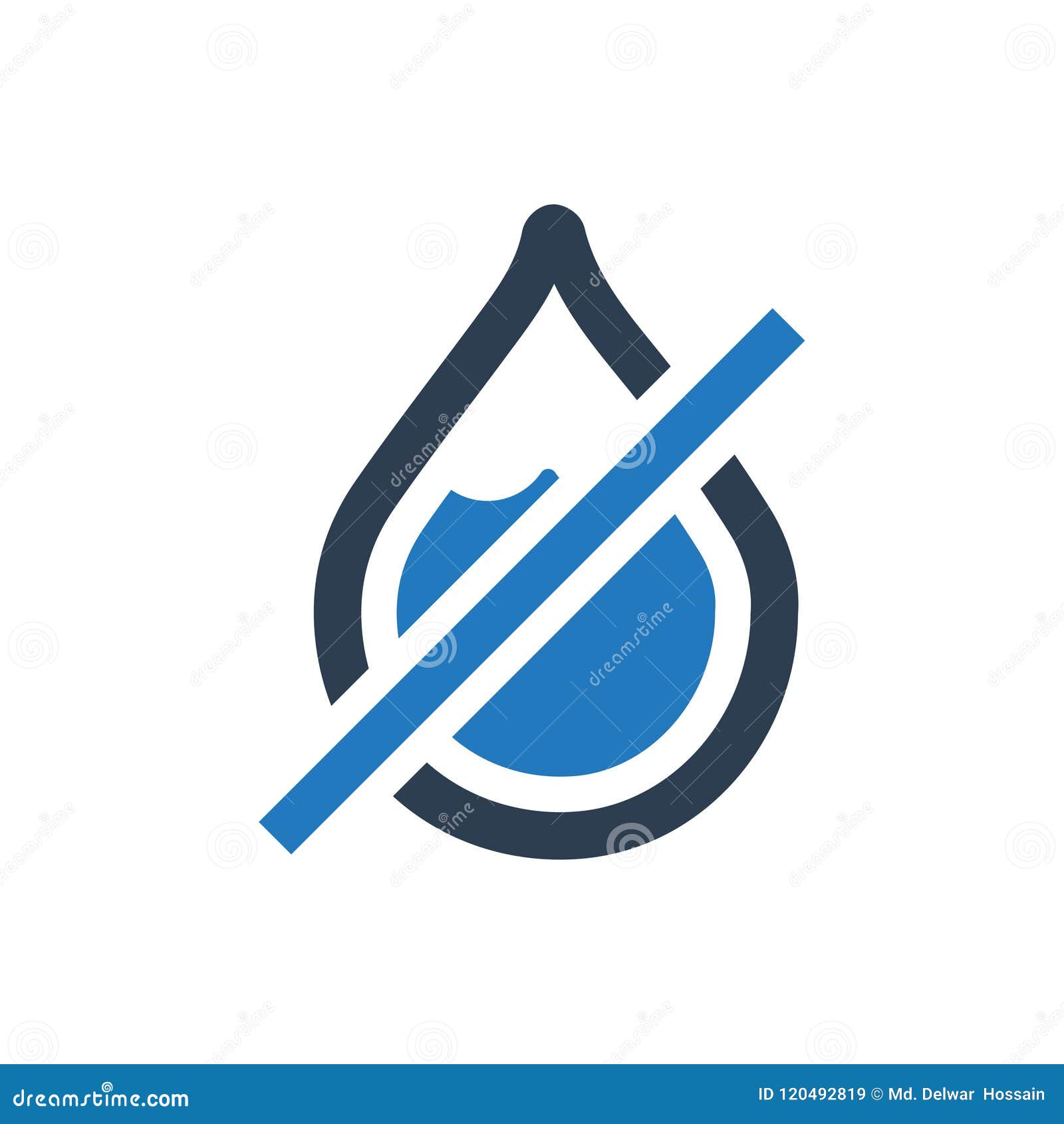 No Rain Icon stock vector. Illustration of symbol, water - 120492819
