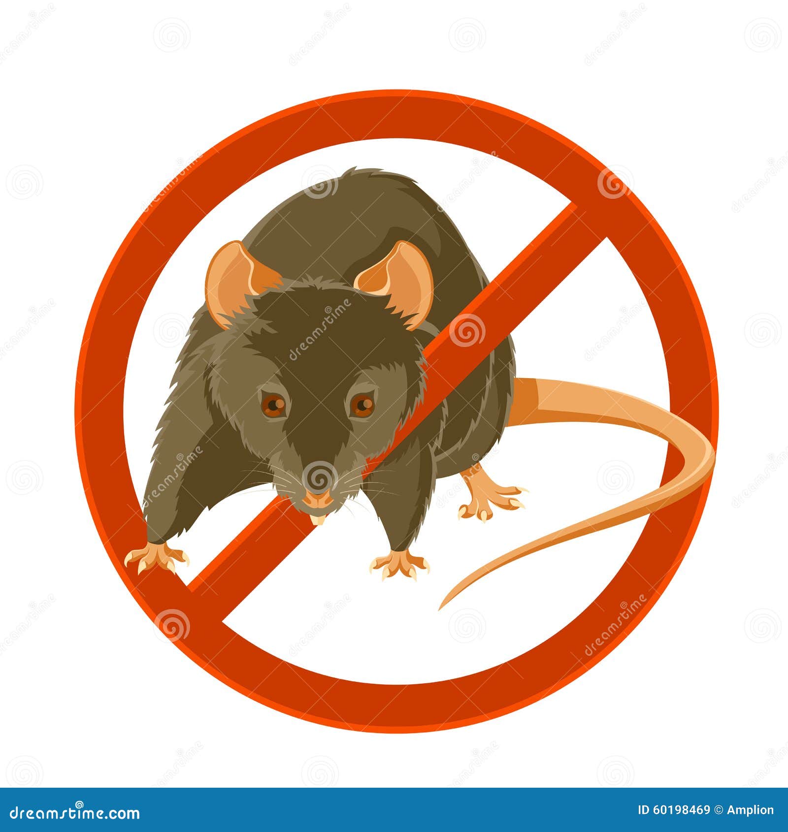 No rat sign stock vector. Illustration of stop, danger - 60198469