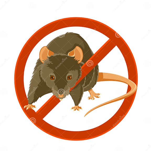 No rat sign stock vector. Illustration of stop, danger - 60198469
