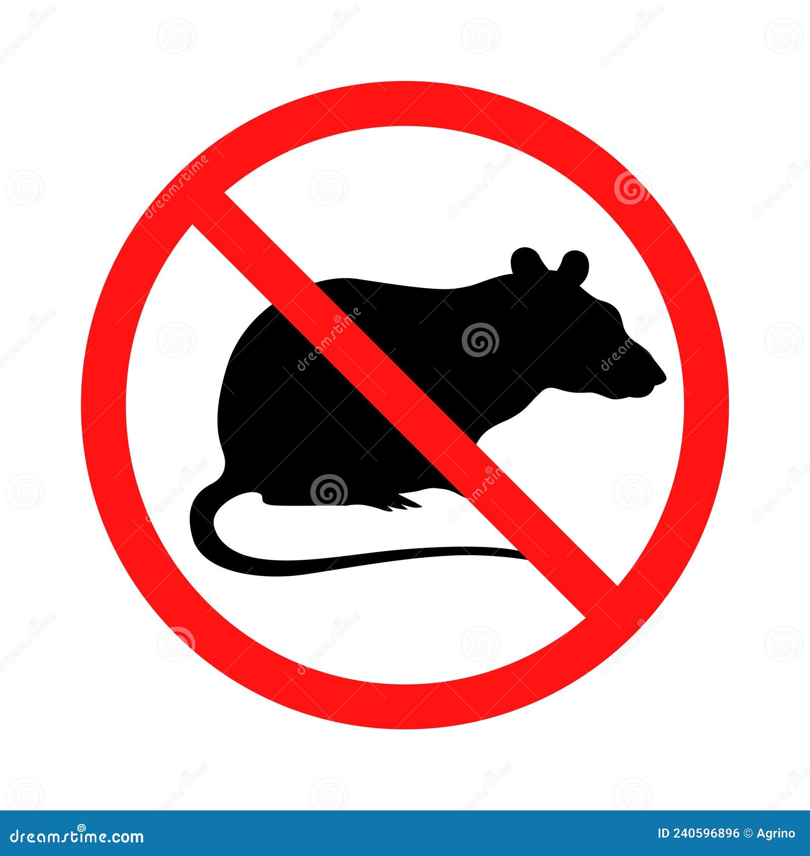 No rats, no rodents icon stock vector. Illustration of cleansing ...