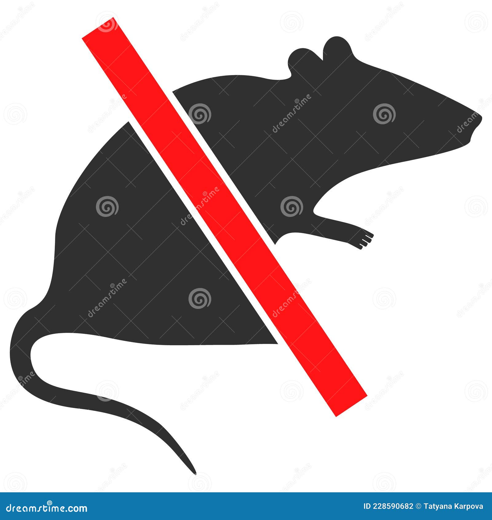 No Rats Vector Cartoon Symbol Sign | CartoonDealer.com #173902862