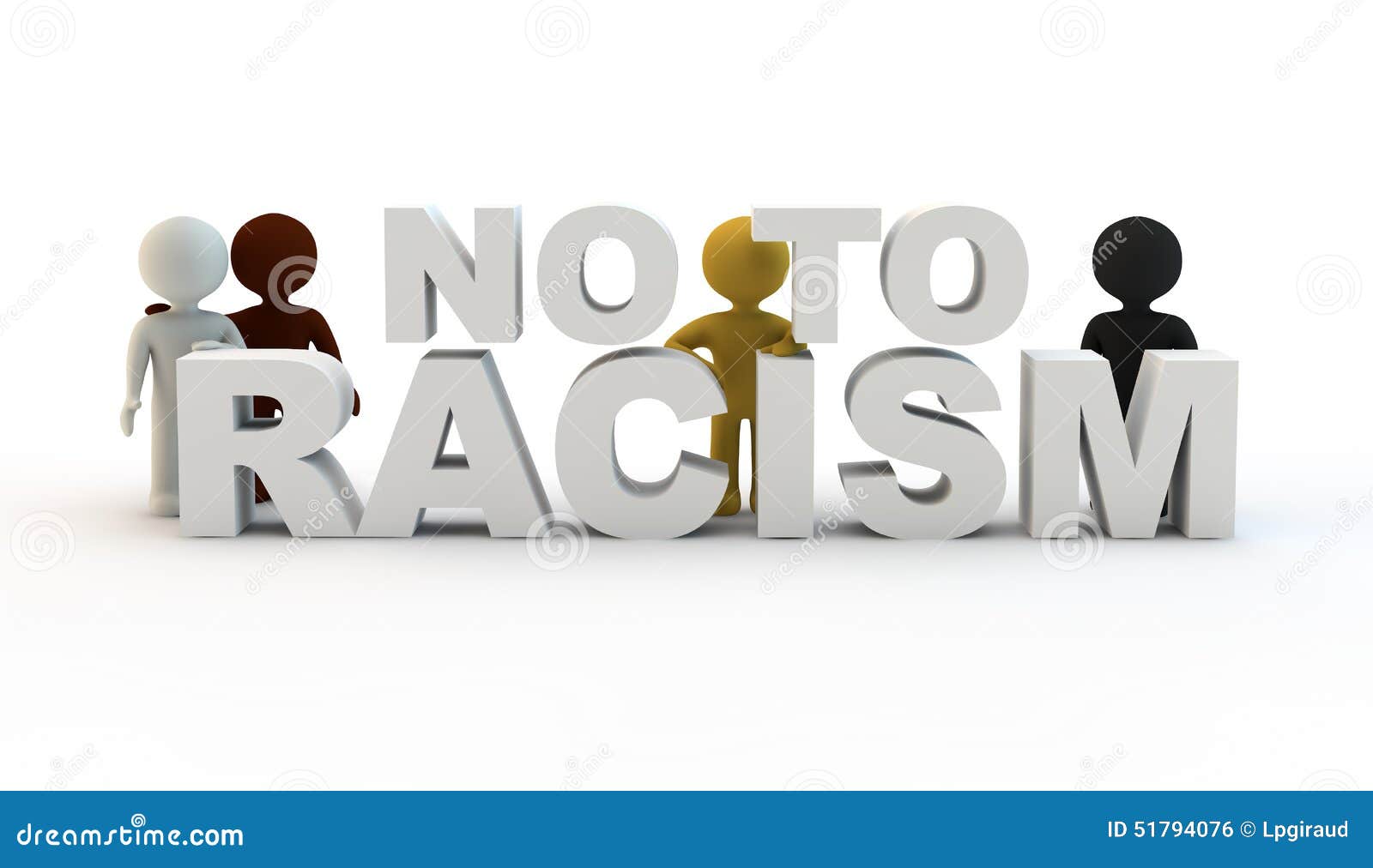 No a razzismo illustrazione di stock. Illustrazione di pregiudizi ...