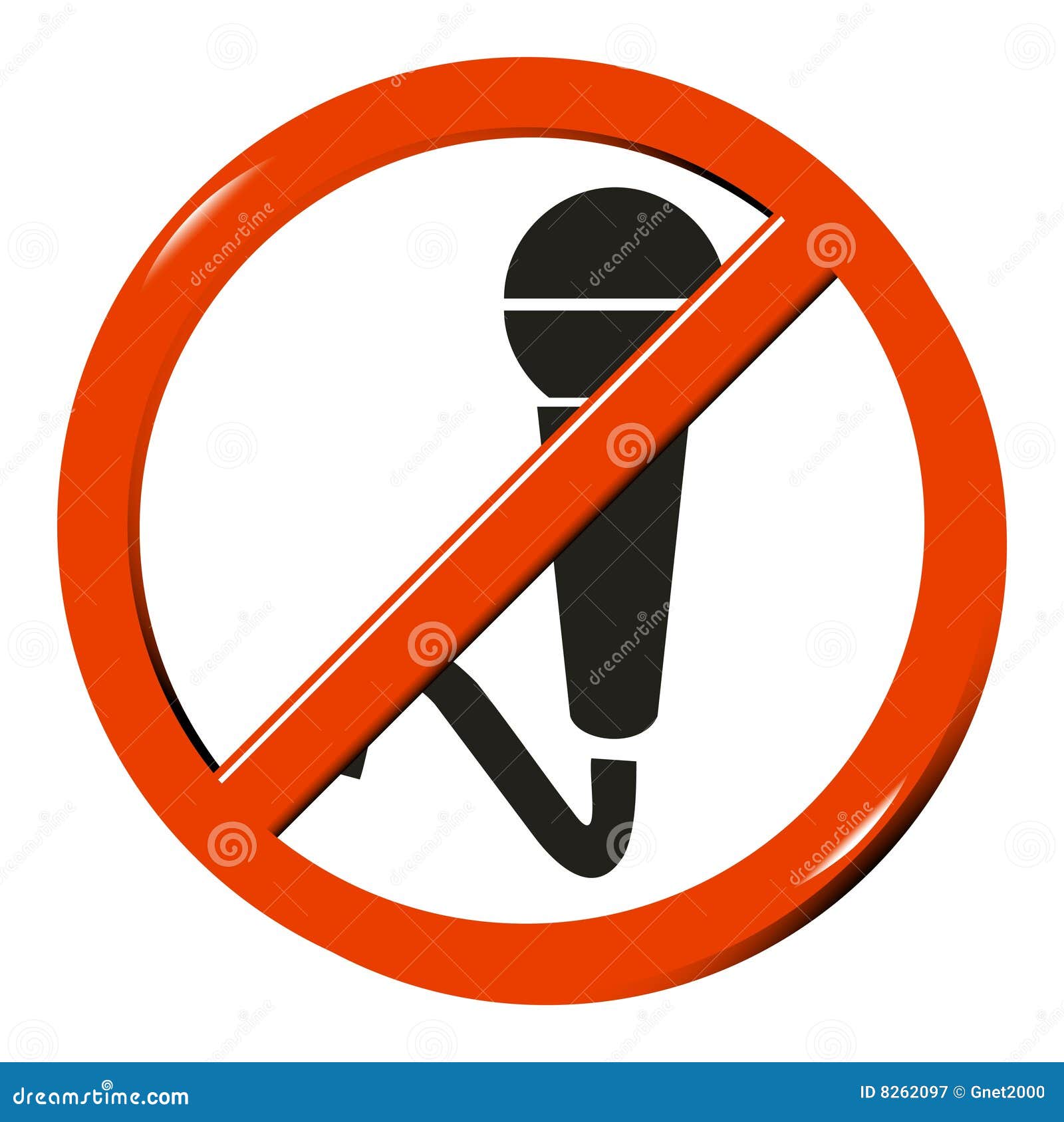 No recording stock vector. Illustration of sign, broadcast - 8262097