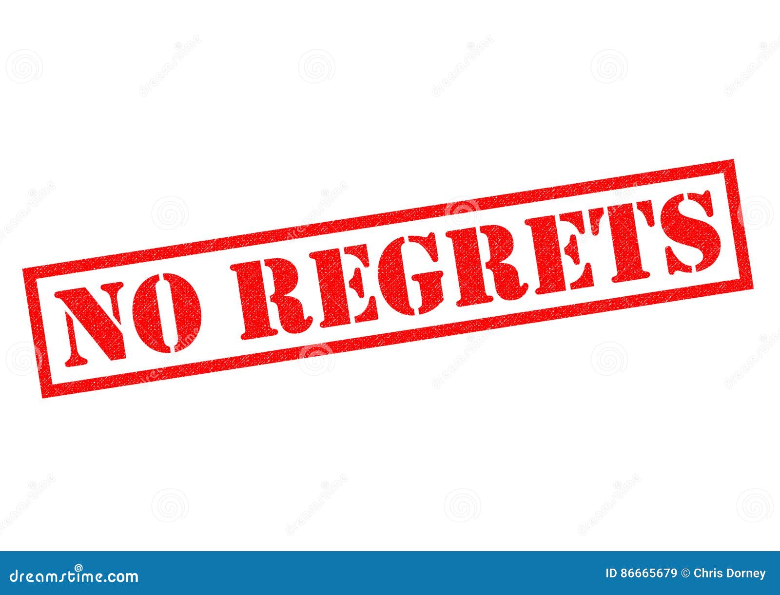 NO REGRETS Rubber Stamp stock illustration. Illustration of regret ...