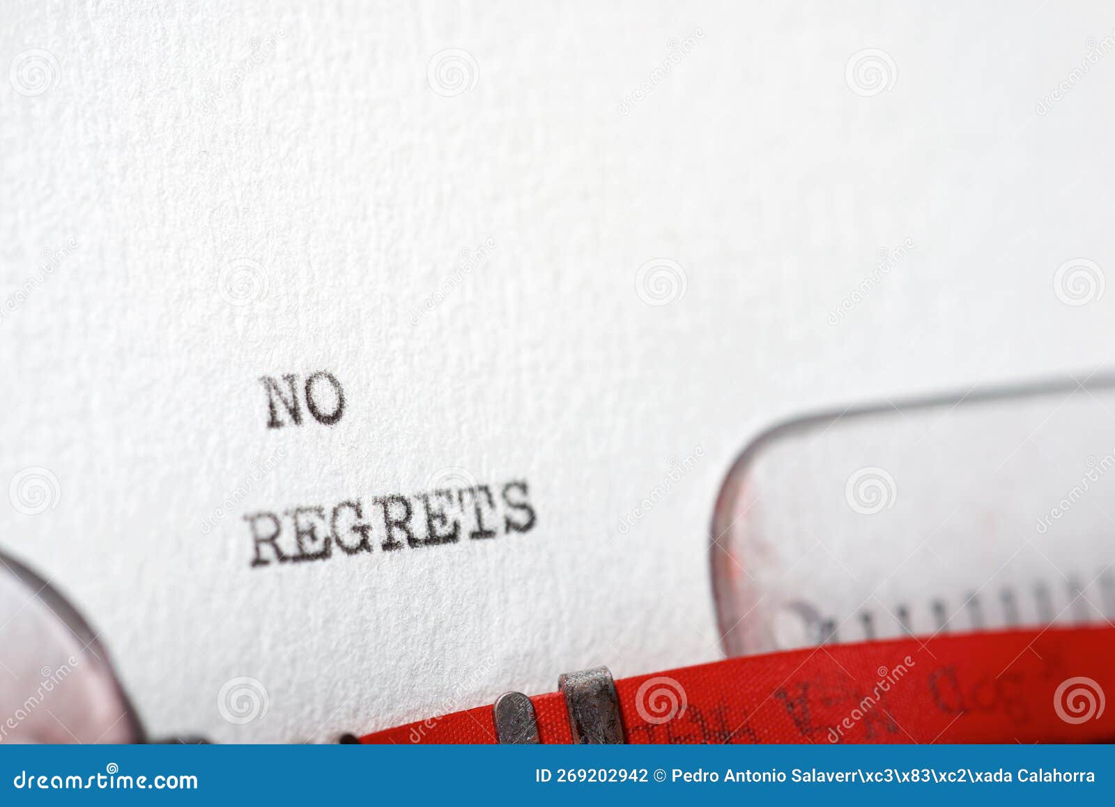 No regrets text stock photo. Image of stop, regrets - 269202942