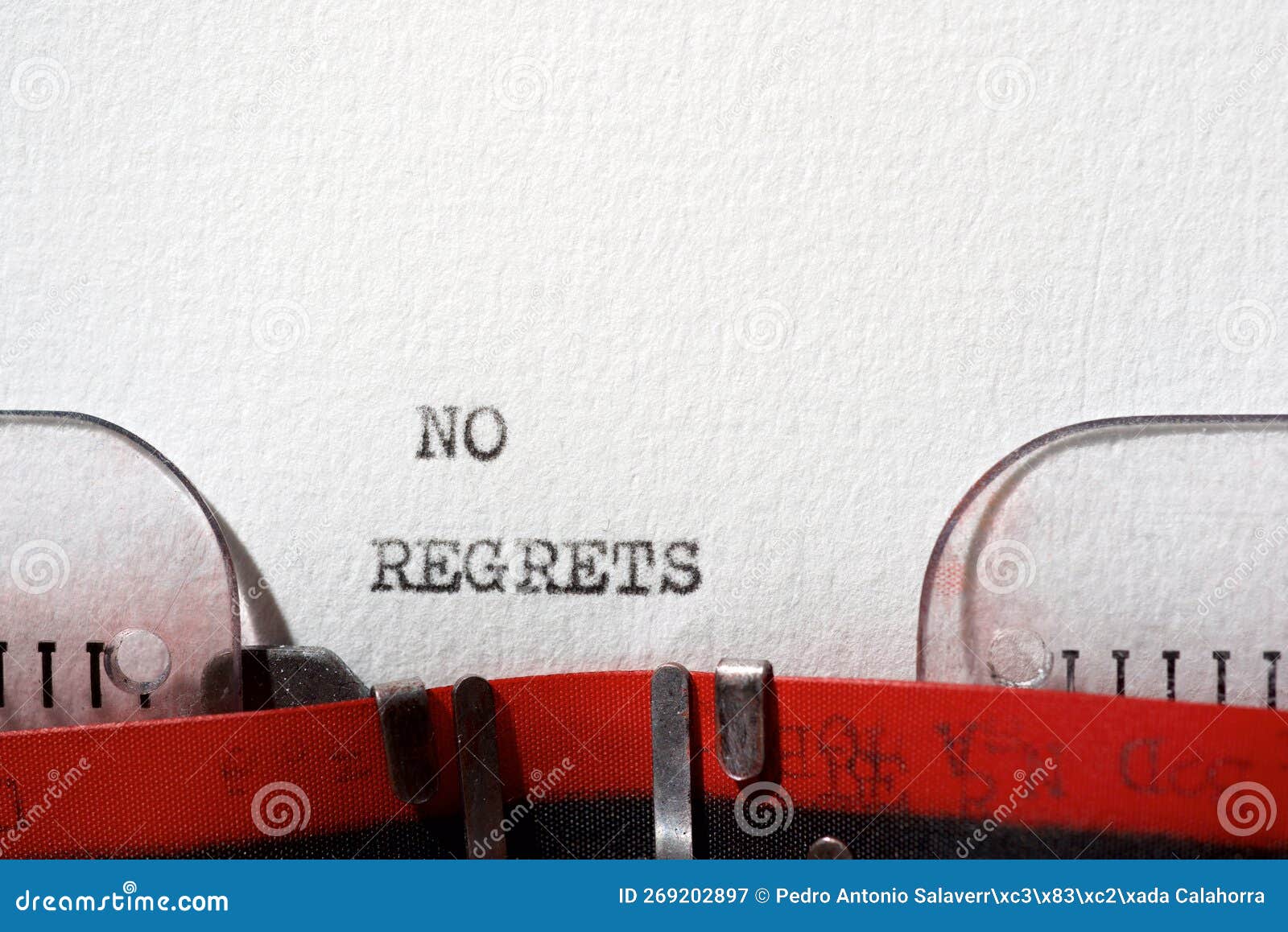 No regrets text stock image. Image of text, lament, vintage - 269202897