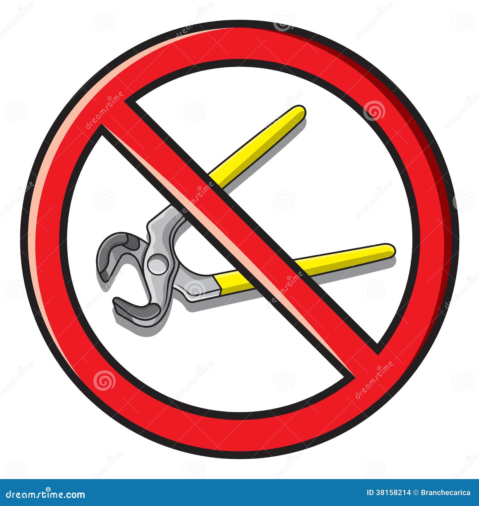 No repair sign stock vector. Illustration of mechanics - 38158214