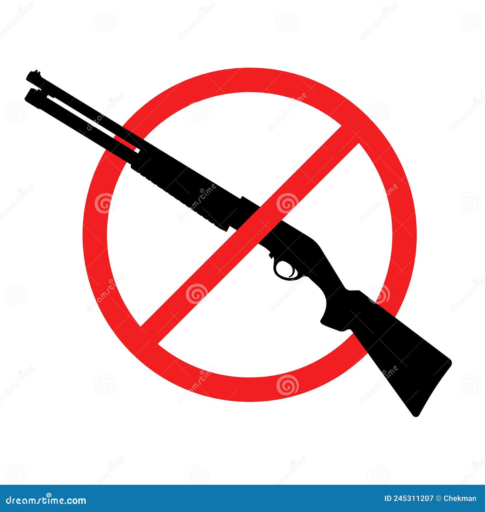 No Rifle Sign. No Weapons Sign. No Guns Icon. Red Prohibition Sign ... No Rifle Sign. No Weapons Sign. No Guns Icon. Red Prohibition Sign ...