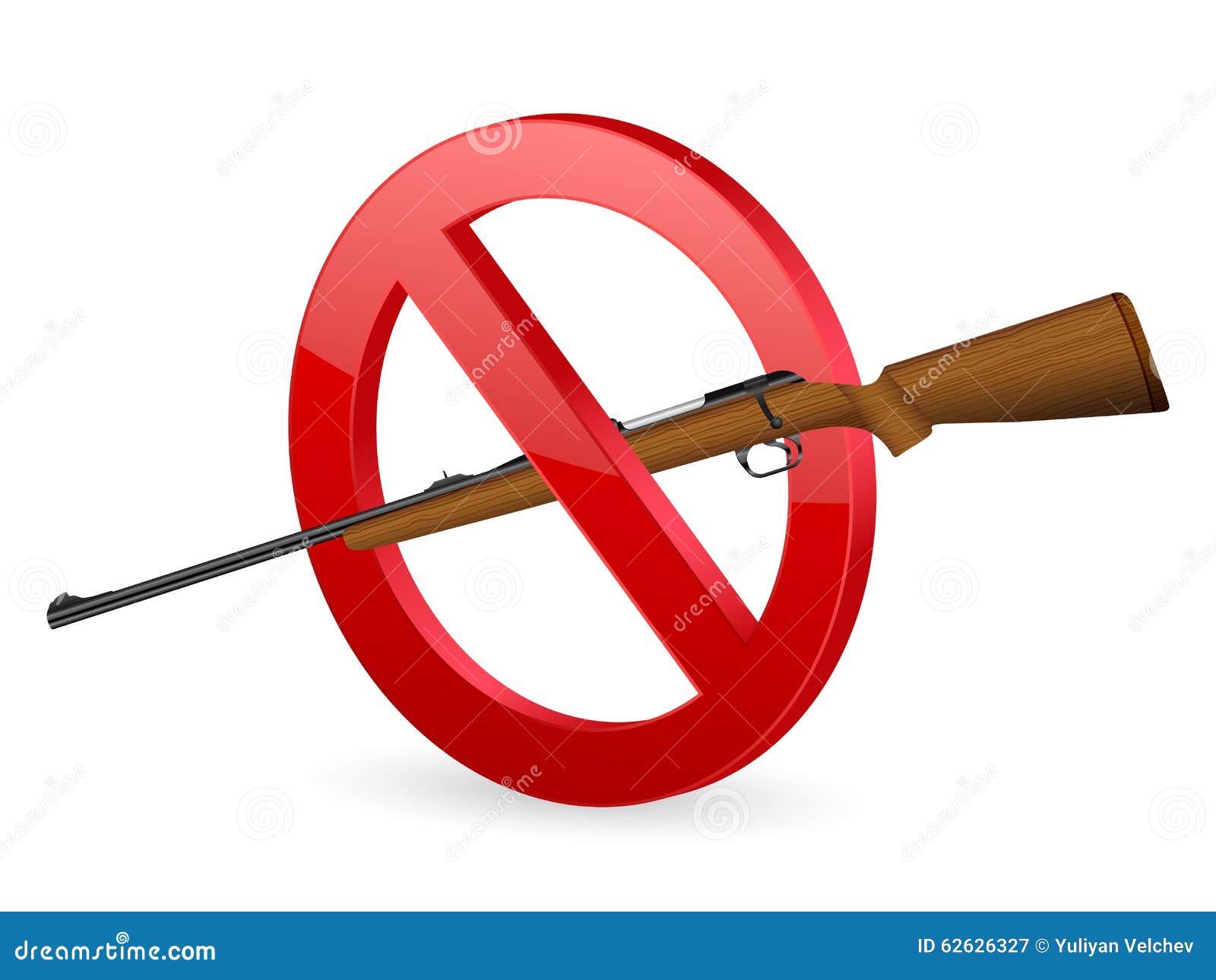 No rifle sign stock vector. Illustration of danger, stop - 62626327