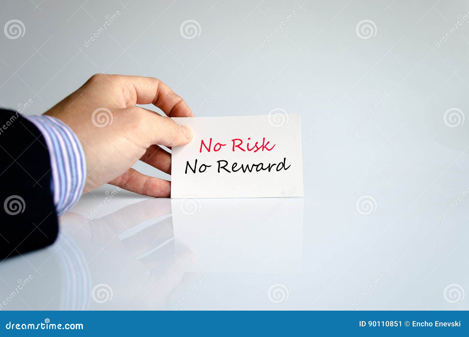 No Risk No Reward Text Concept Stock Image - Image of success ...
