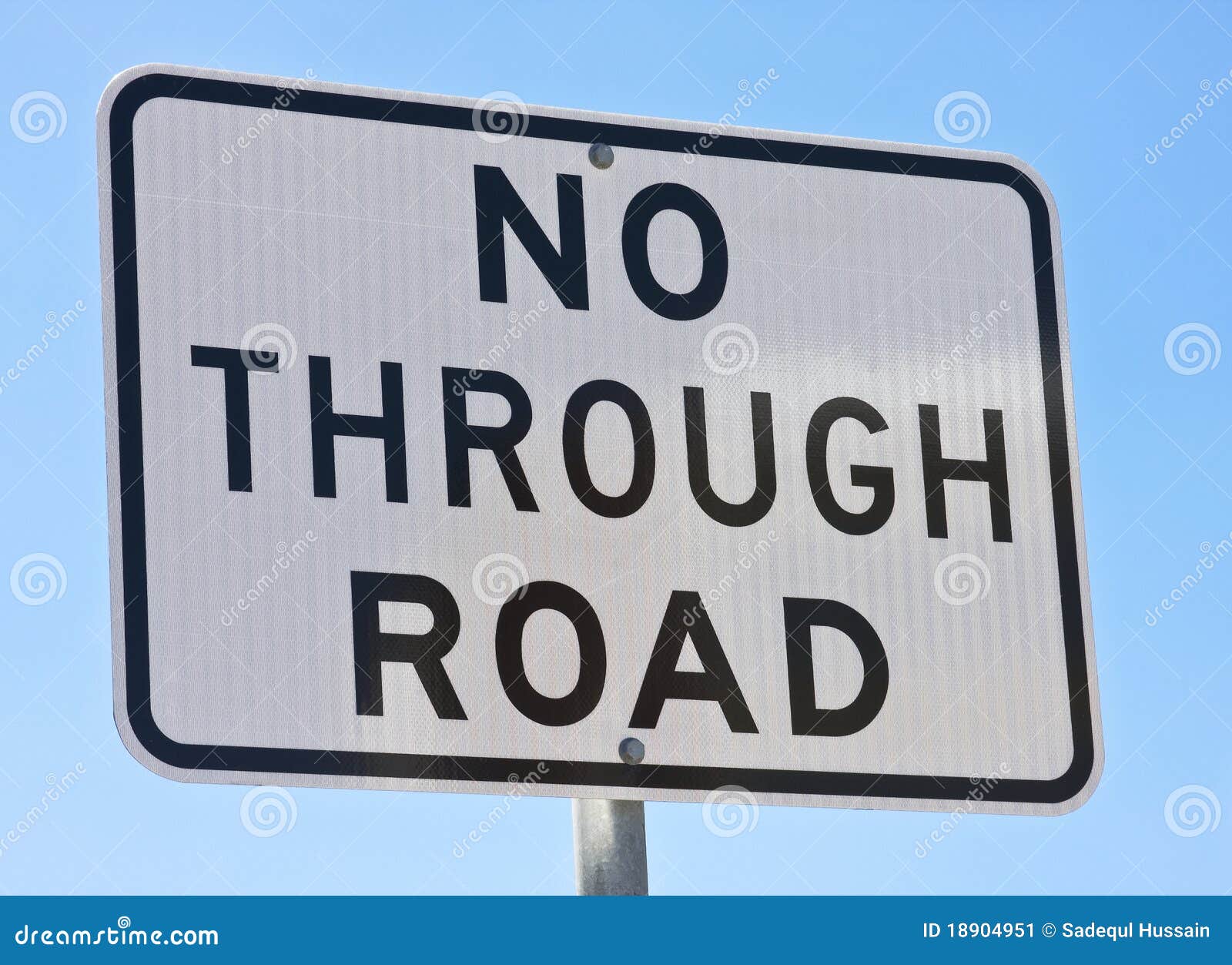 No through road stock image. Image of route, blue, signage - 18904951