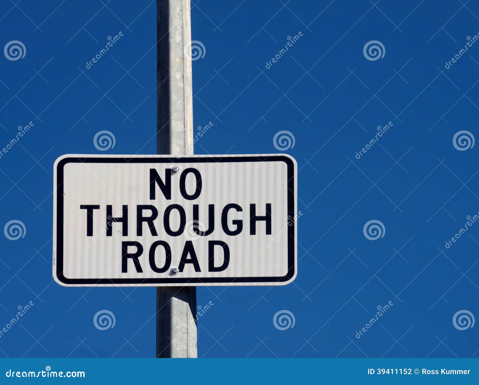 No through road sign stock photo. Image of road, roadsign - 39411152