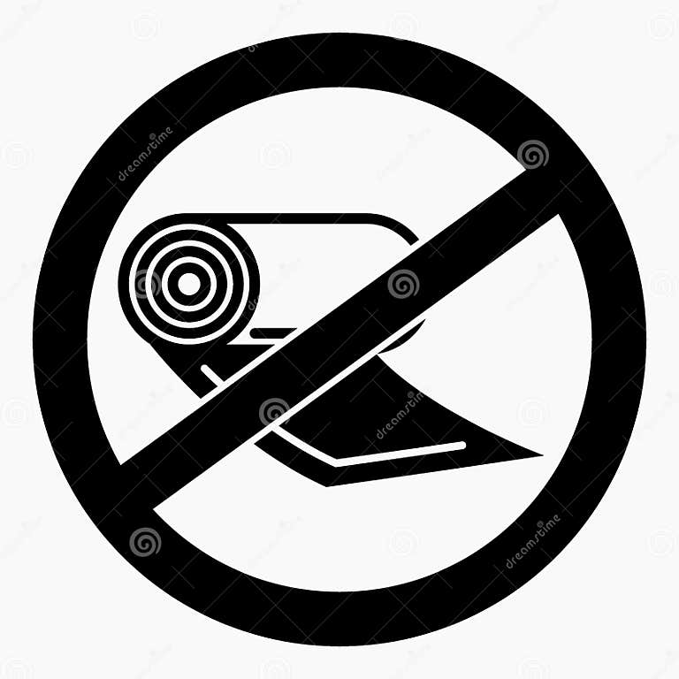 No rolls icon stock illustration. Illustration of allowed - 265066420