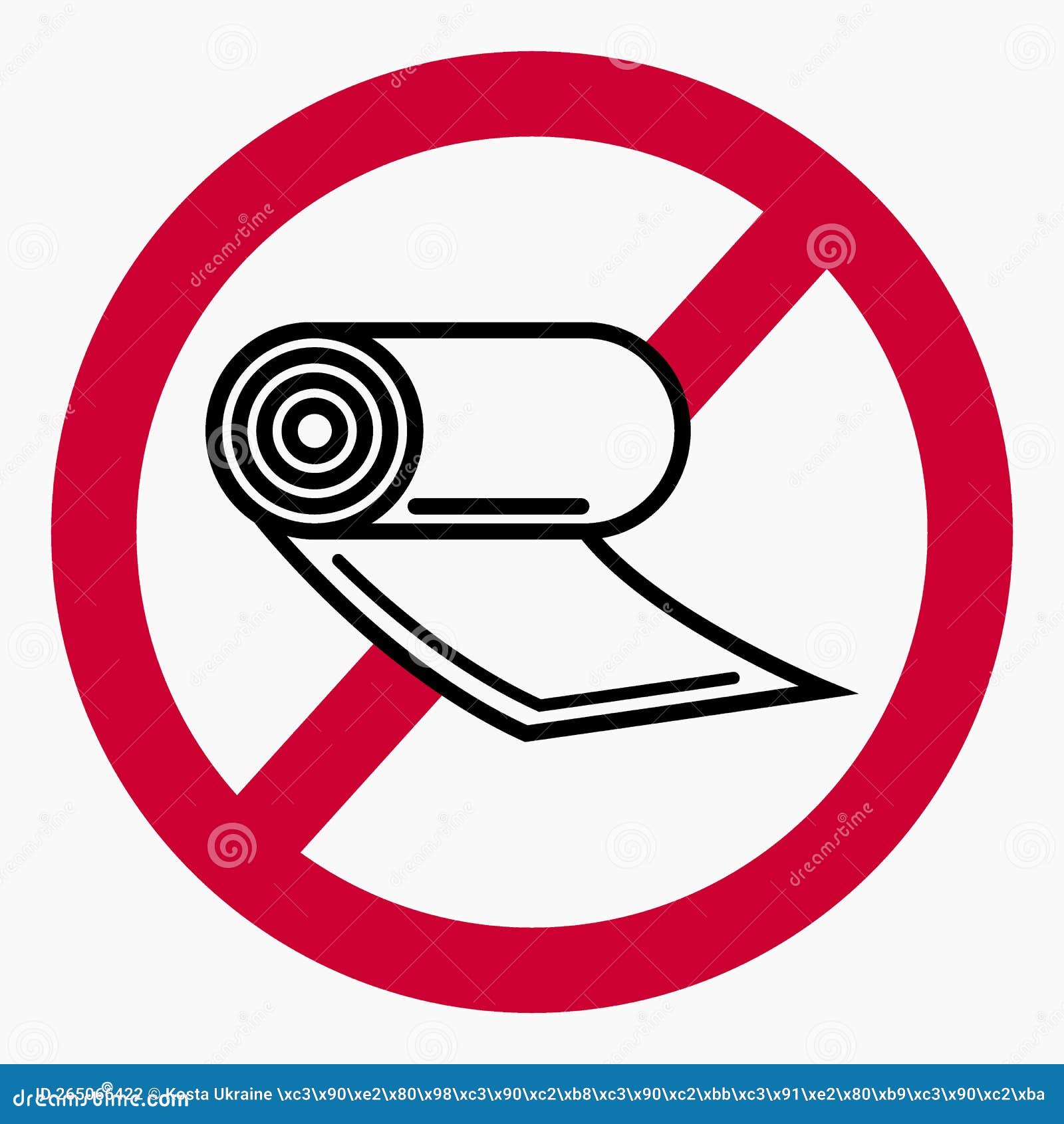 No rolls icon stock illustration. Illustration of restriction - 265066422