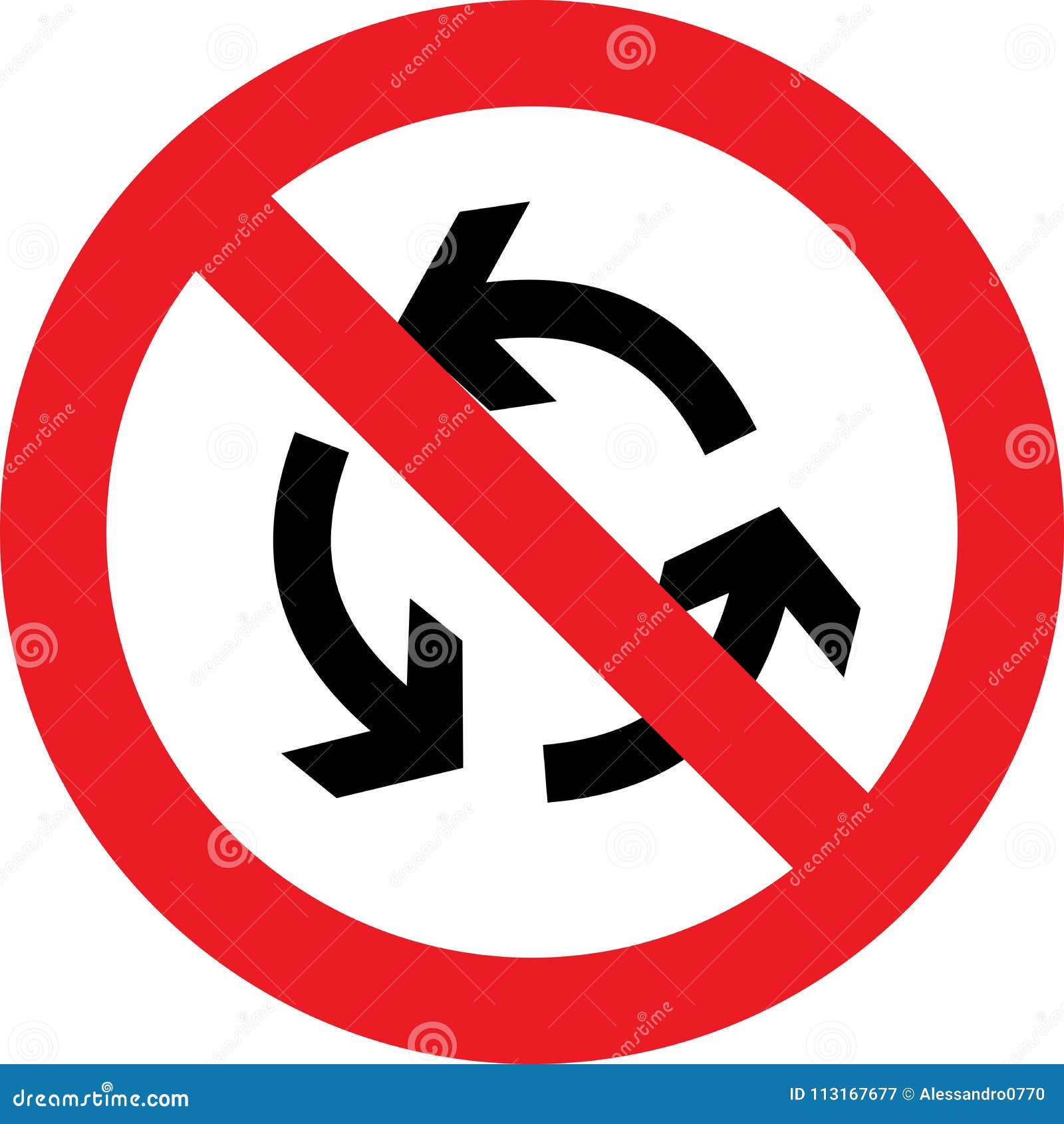 Roundabout Sign Linear Icon. Modern Outline Roundabout Sign Logo Vector ...