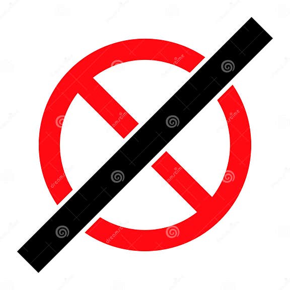 No Rules - Vector Icon Illustration Stock Vector - Illustration of ...