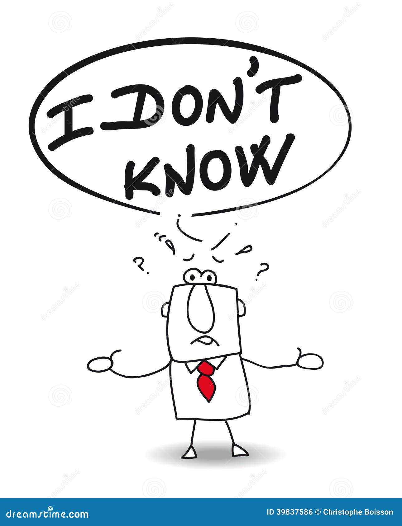 No sé stock de ilustración. Ilustración de idea, discurso - 39837586