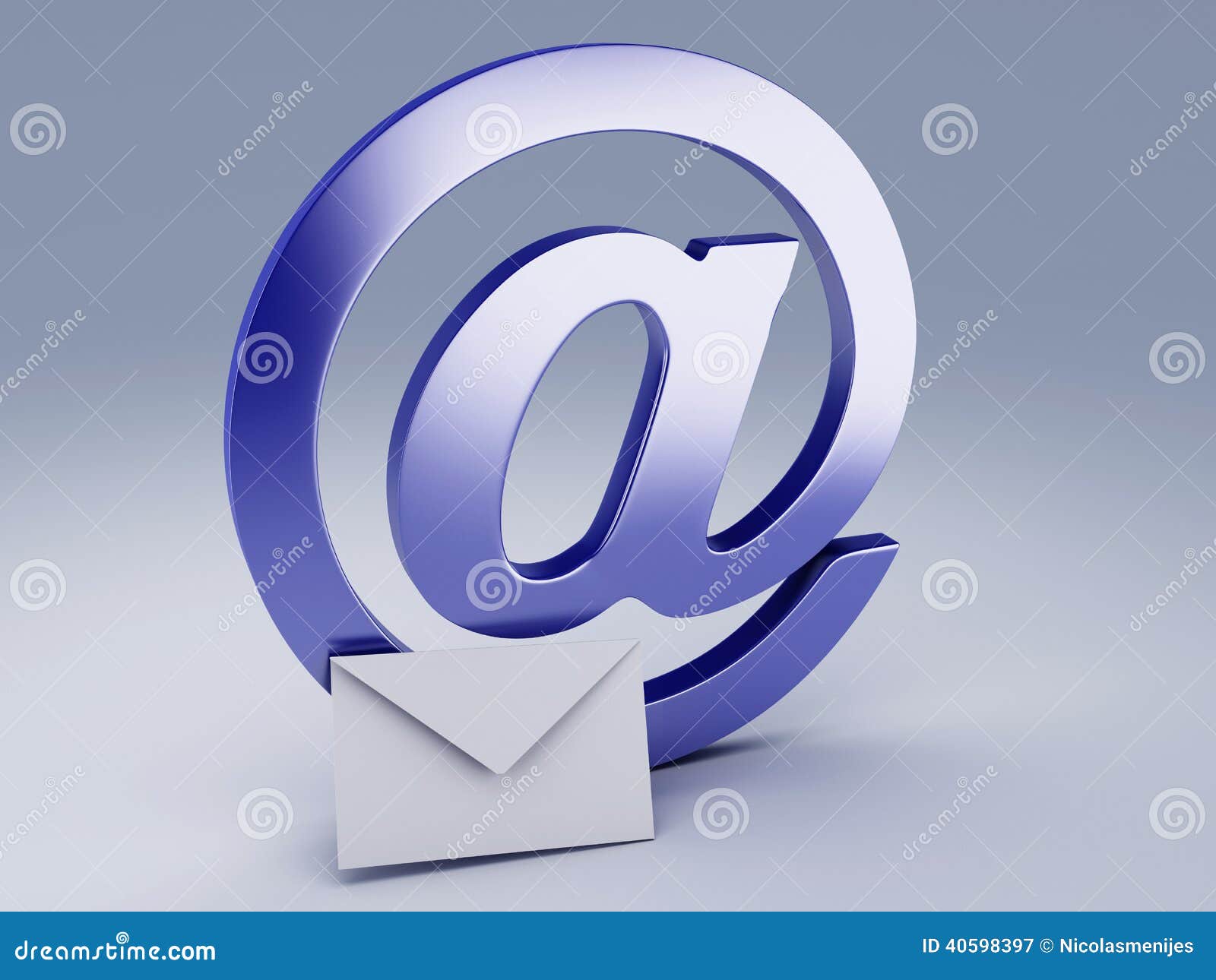 No Símbolo E No ícone Do Email Ilustração Stock - Ilustração de rede ...