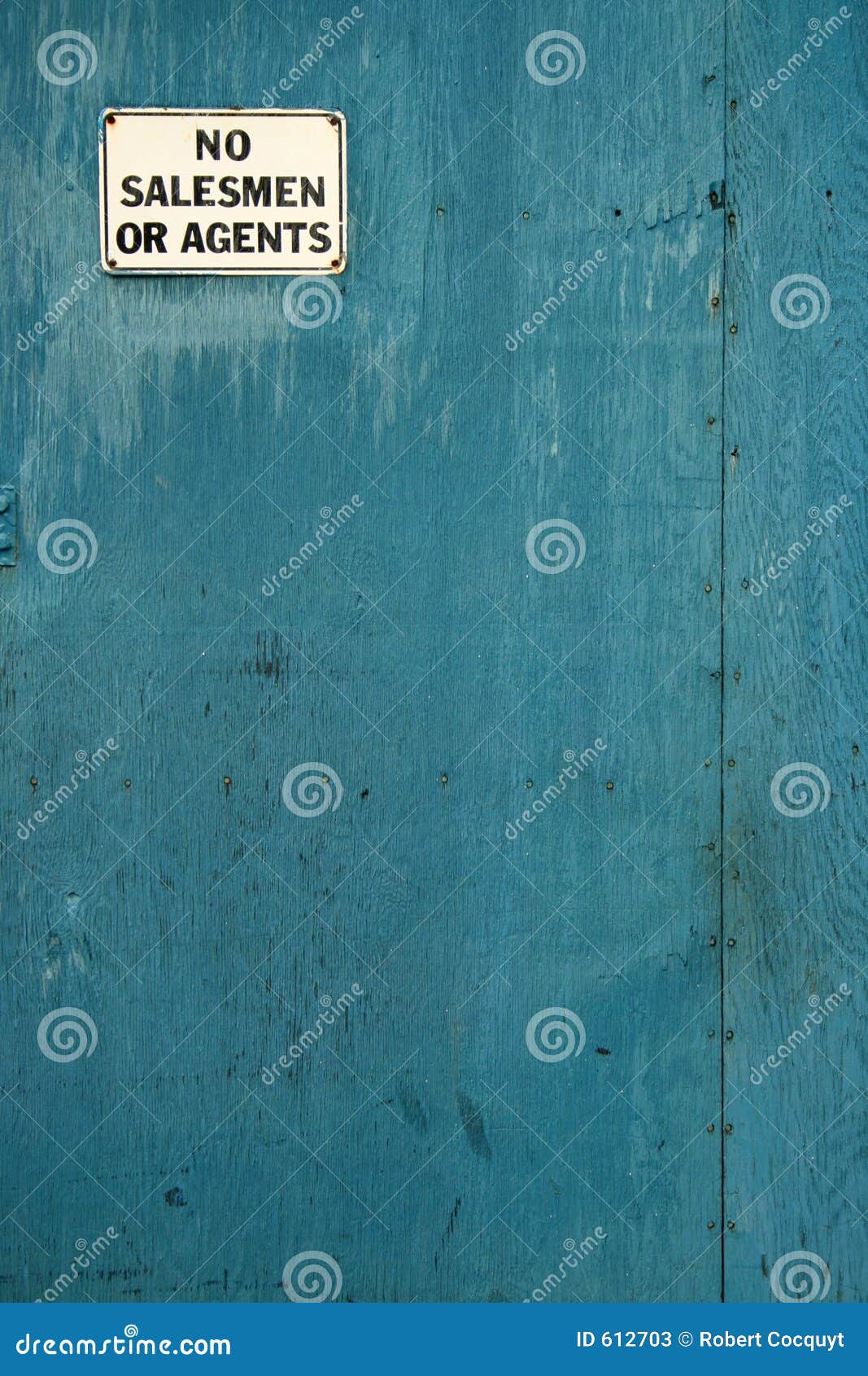 No Salesmen stock image. Image of sales, solicitation, salemen - 612703