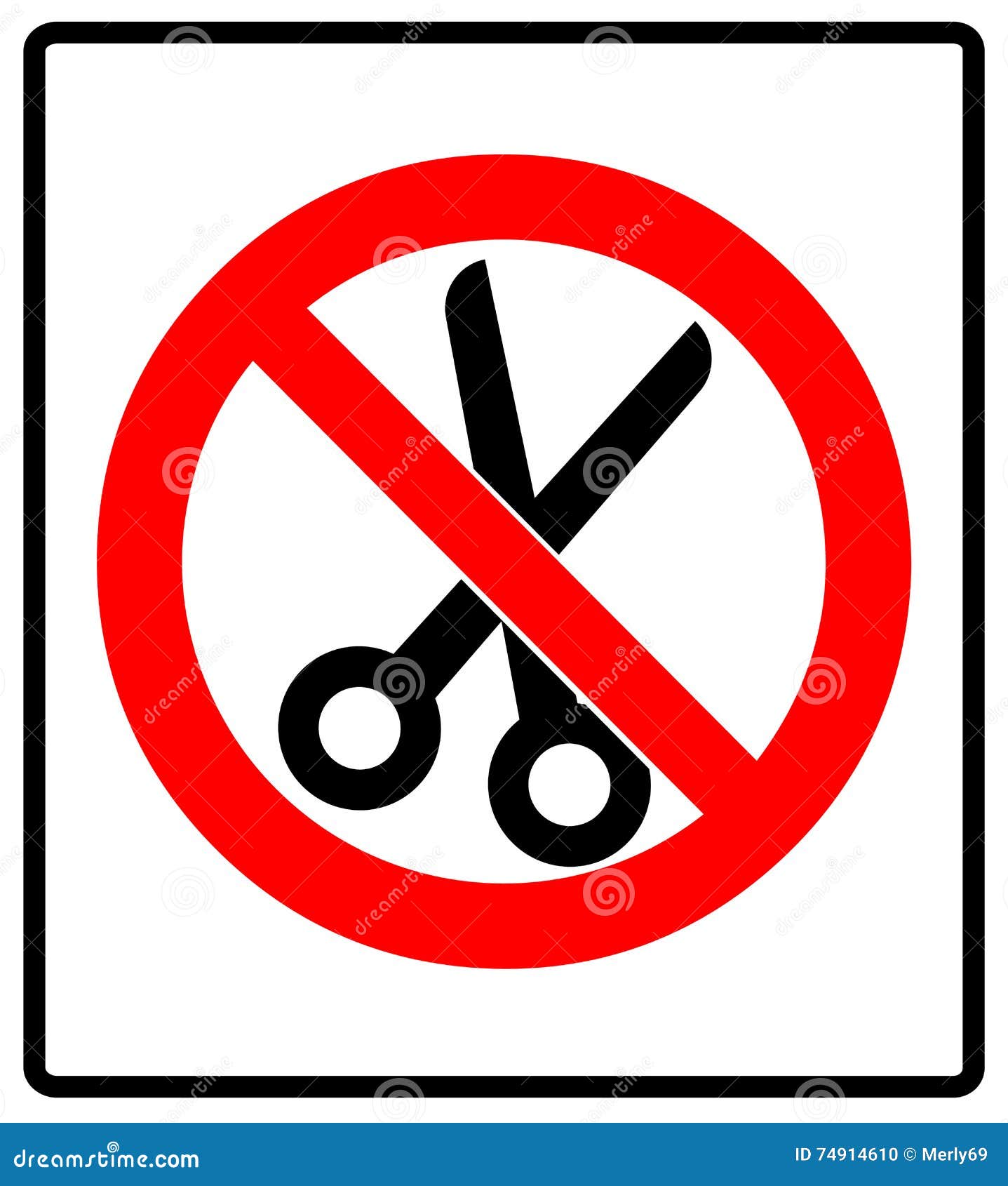 Scissors Prohibition Stock Illustrations – 330 Scissors Prohibition ...