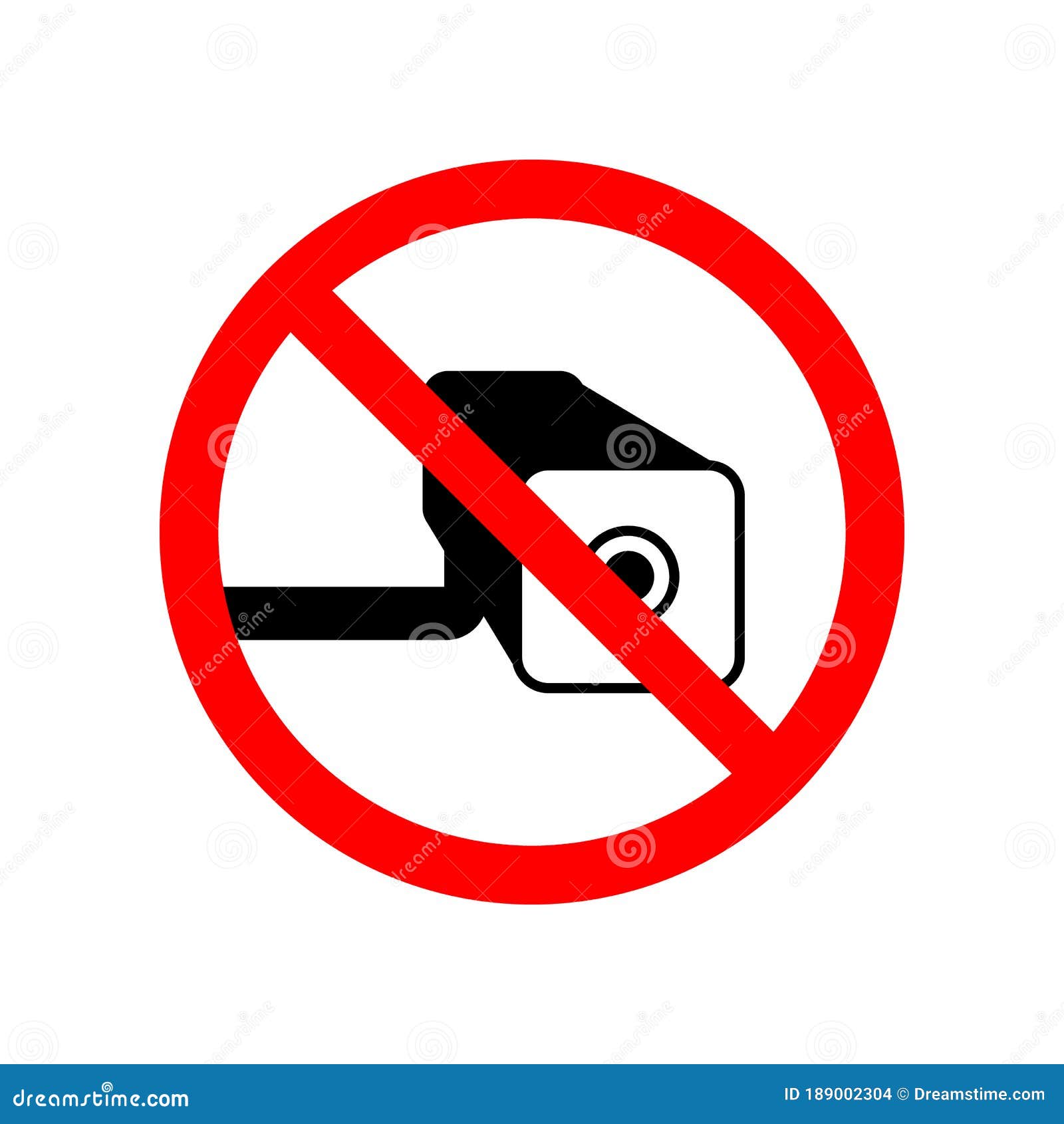 No Security Camera Icon. Element of Ptohibited Sign for Mobile Concept ...