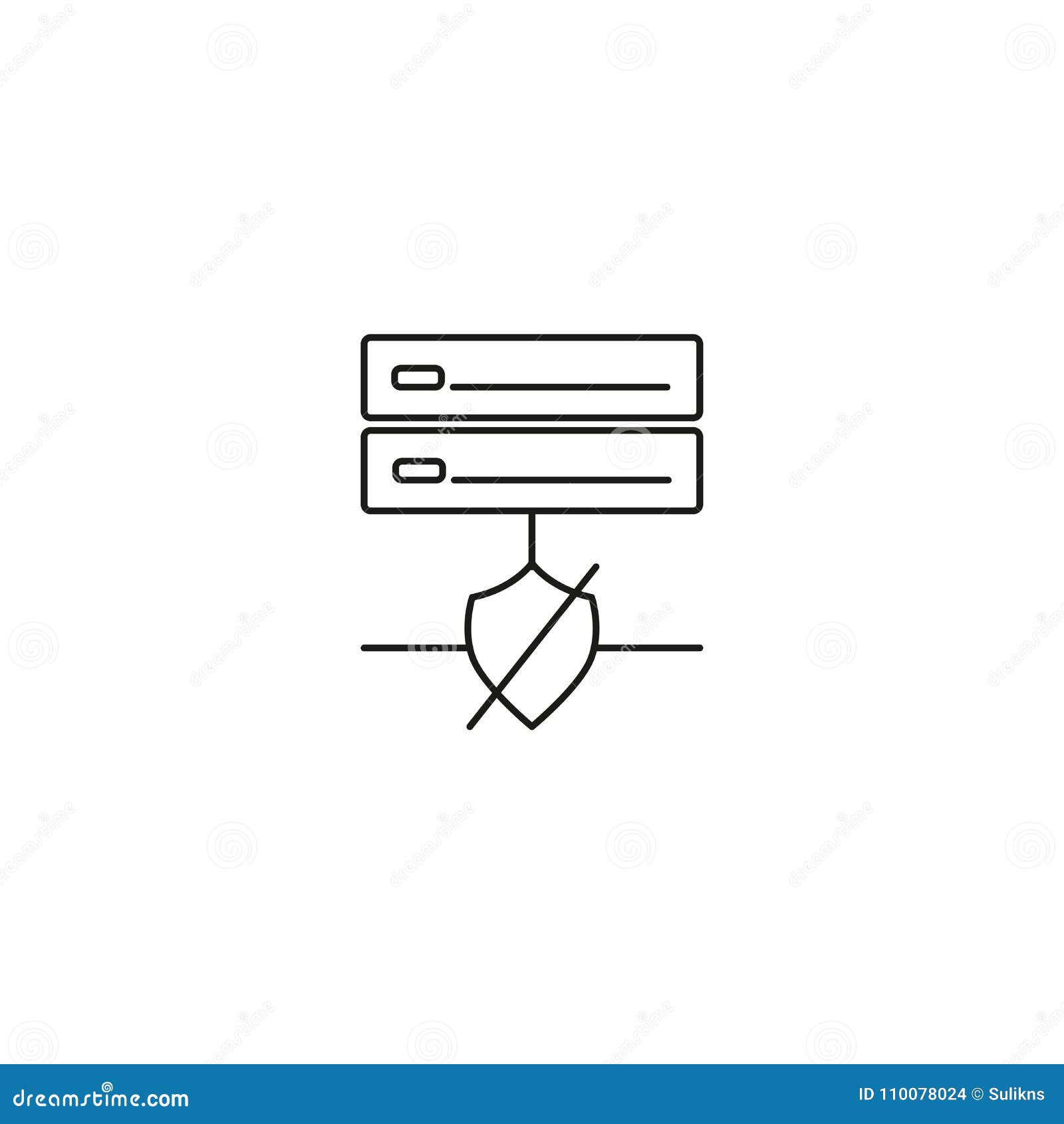 No server secure icon stock illustration. Illustration of network ...