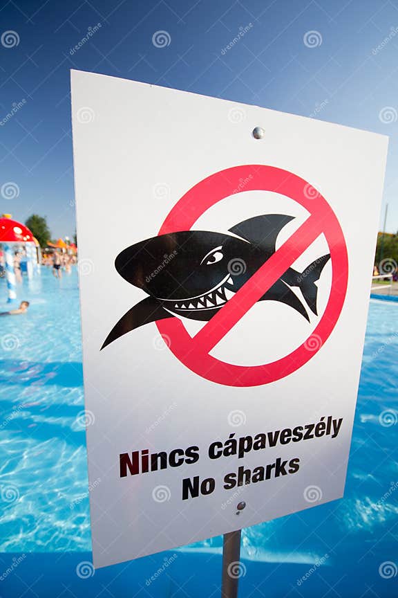 No sharks stock illustration. Illustration of clean, forbidden - 26399089