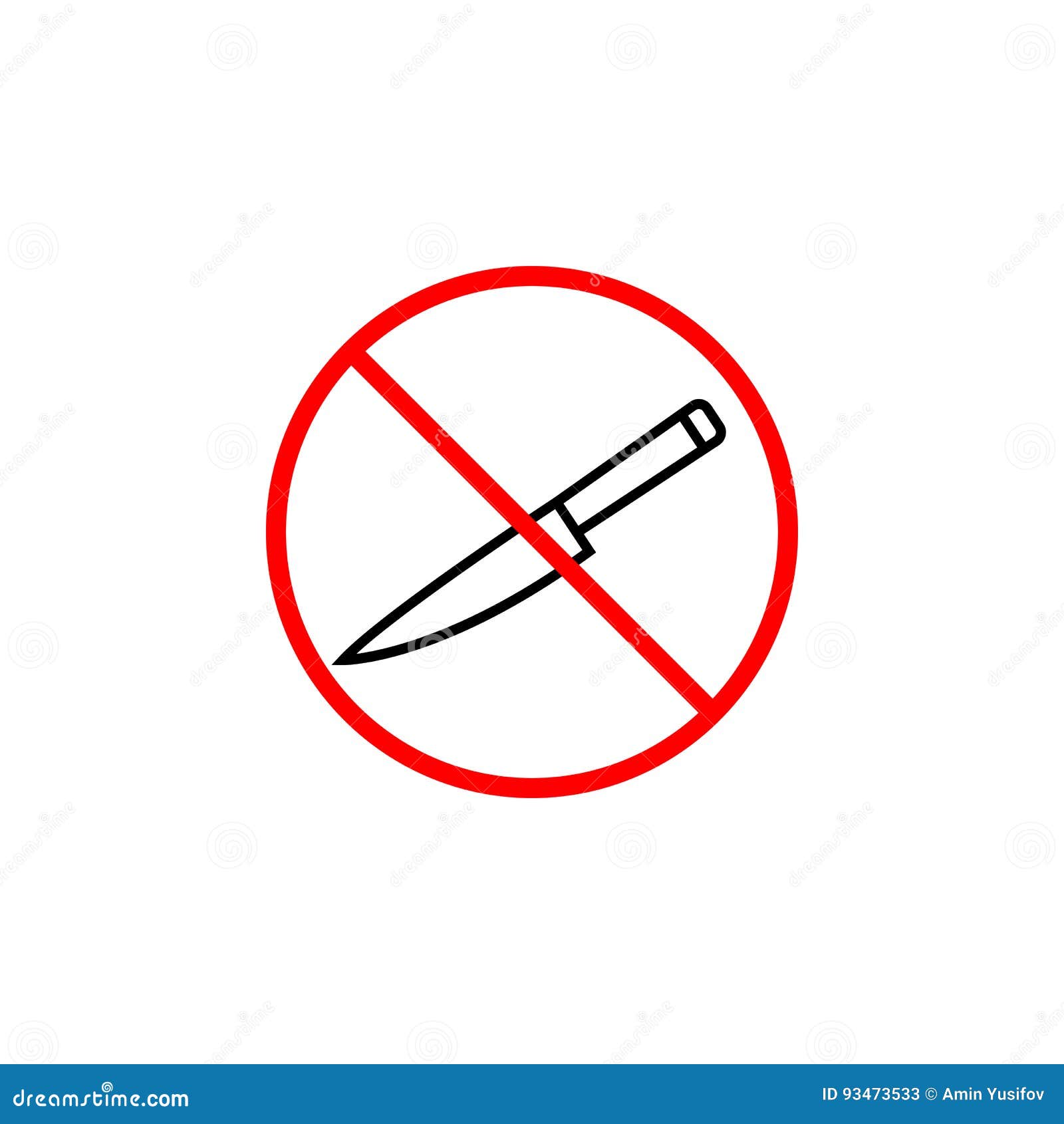 No Sharp Objects Vector Sign 26693516