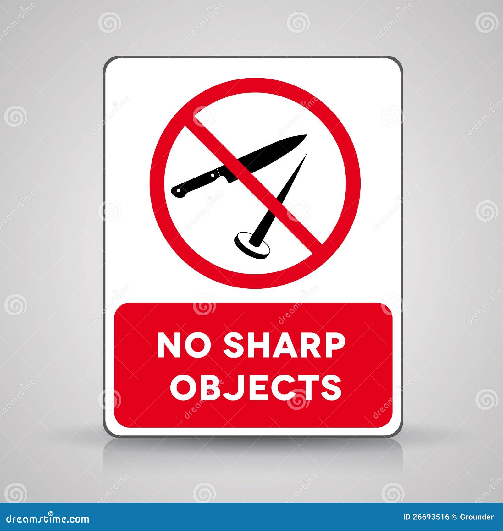 No Sharp Objects - Vector Sign Stock Vector - Illustration of circle ... No Sharp Objects - Vector Sign Stock Vector - Illustration of circle ...