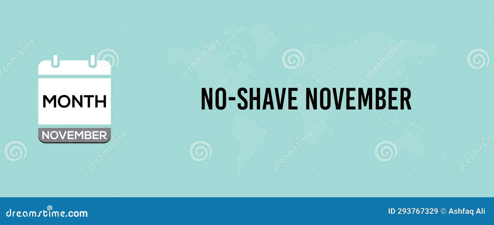 No-Shave November Text Banner Design for Social Media Post Stock ...
